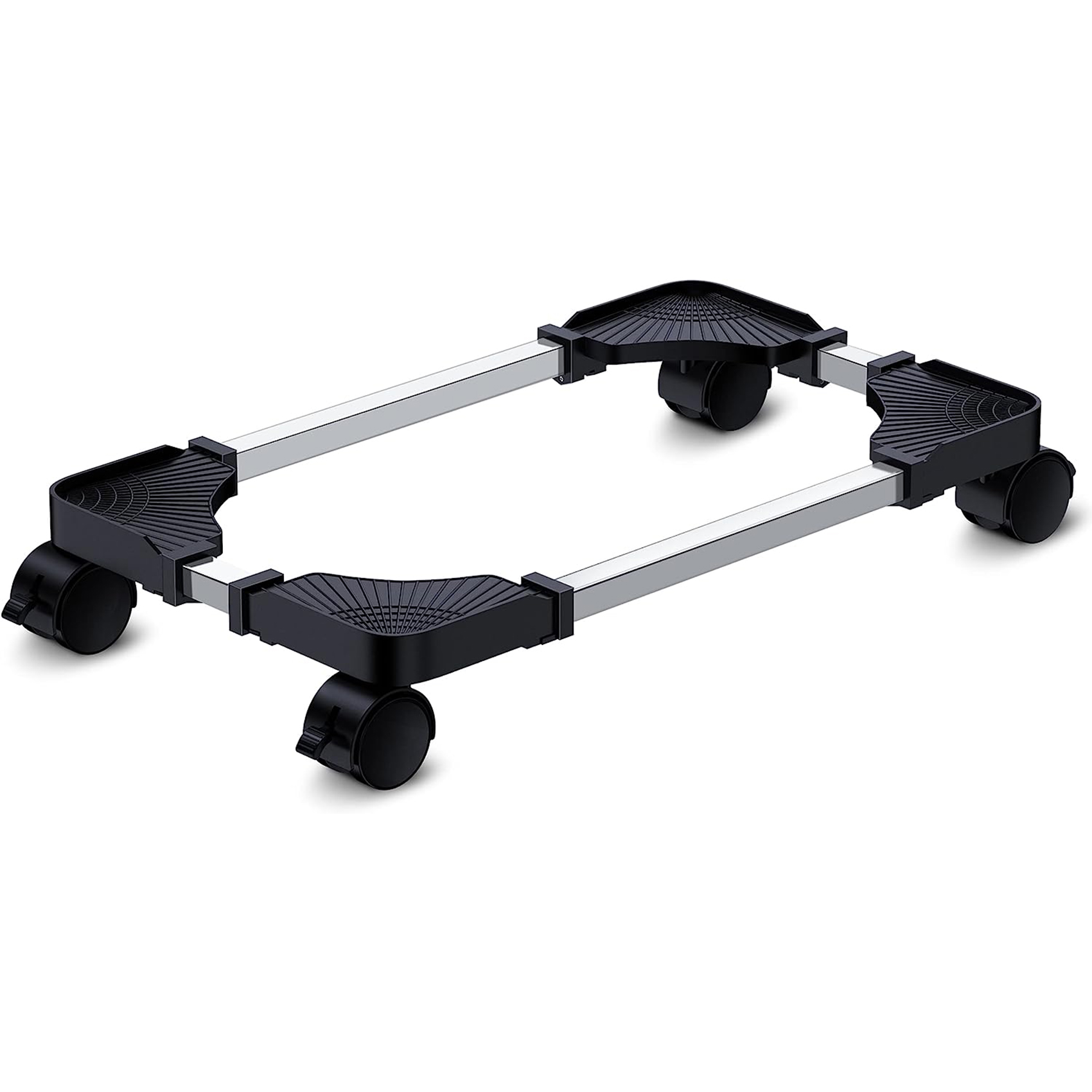 VIVO Black Mobile PC Cart with Storage, Computer Tower Floor Stand ...