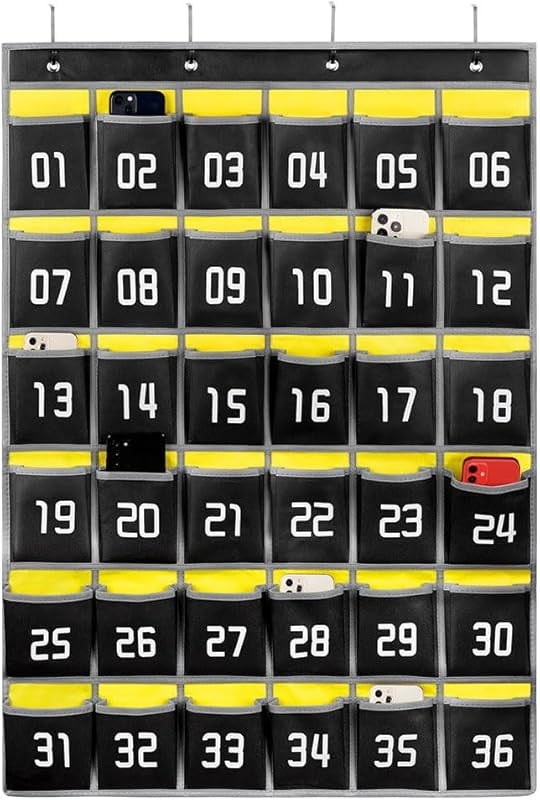 Loghot Classroom Accessories Closet Pocket Chart for Cell Phones Holder ...