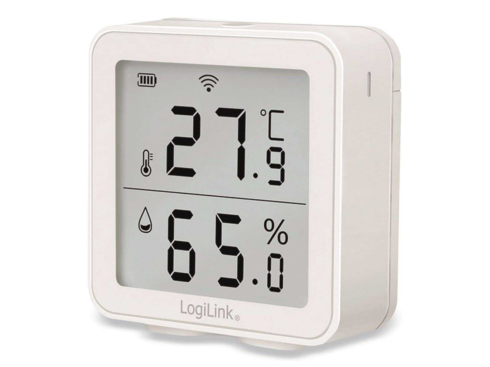 LogiLink SC0116 - Thermo-Hygrometer, Wi-Fi Remote Monitoring (via Smart ...