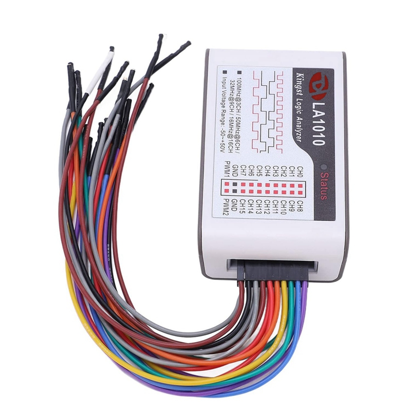 Logic Analyzer, 16 Channel Logic Analyzer Portable Device with Cable ...