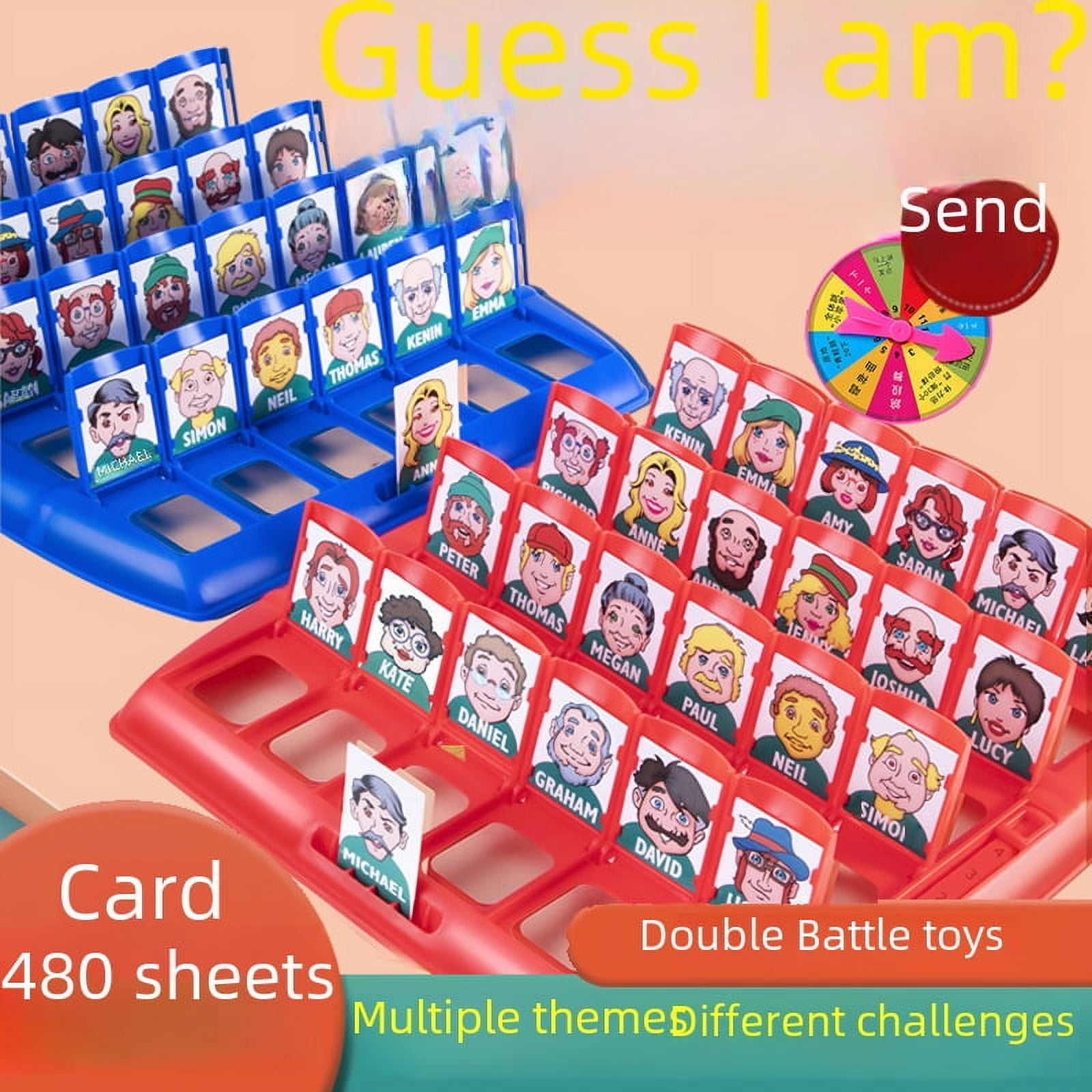 Logic Reasoning Guess Who I Am Desktop His Game Children'S Board Game ...
