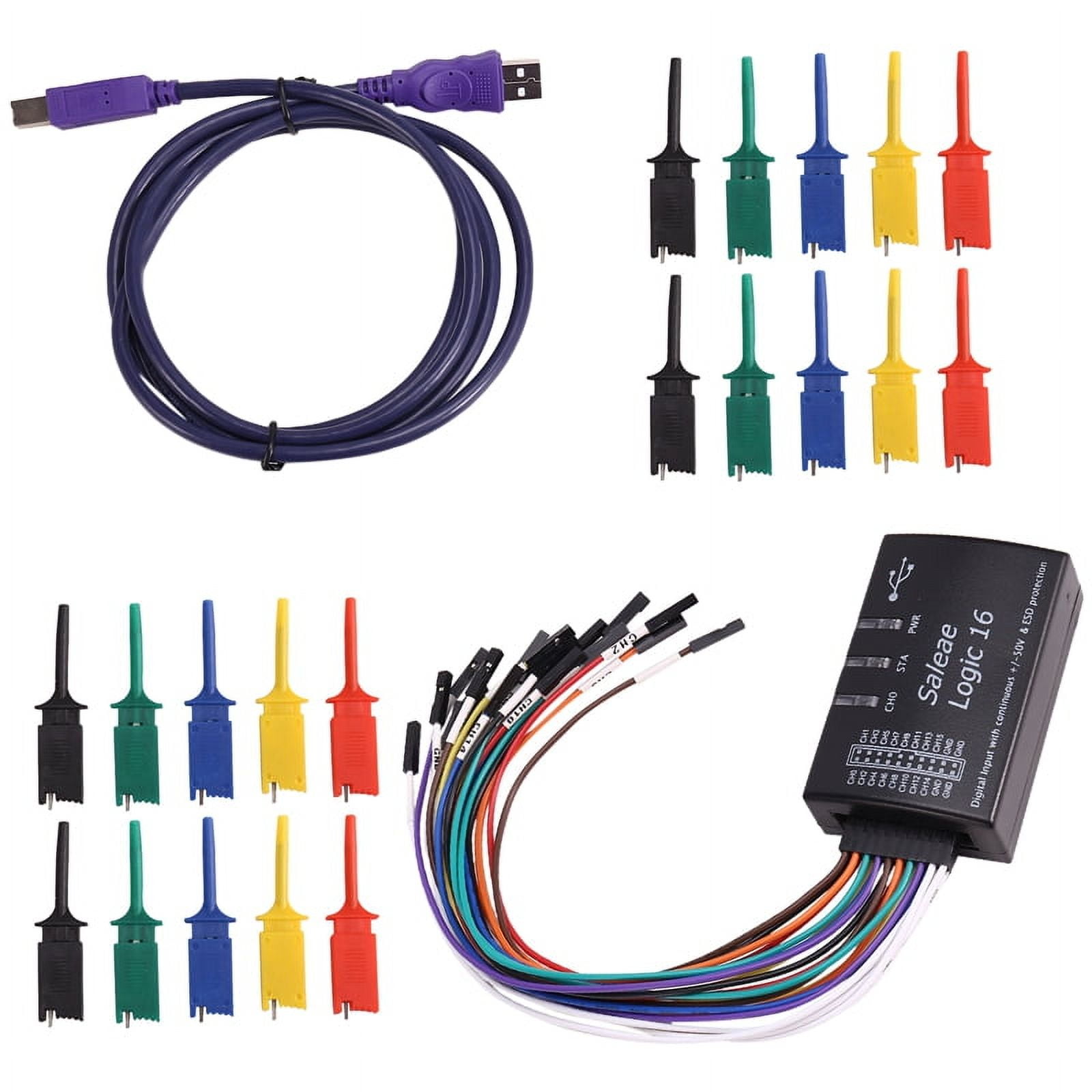 Logic USB Logic Analyzer for Official Version Sample Rate 100M 16 ...