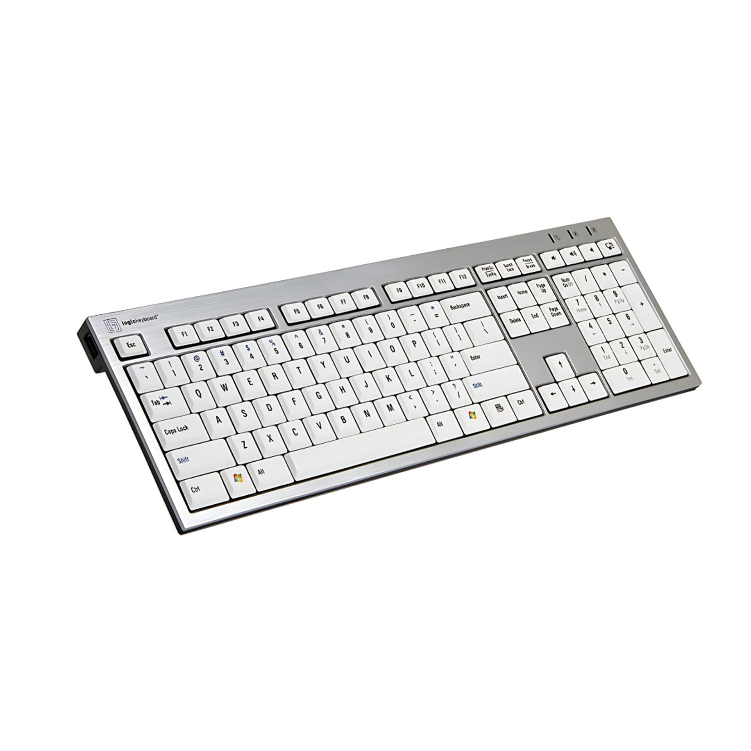 LogicKeyboard Premium Slim Line PC Keyboard - US English SKB-AJPU-US ...