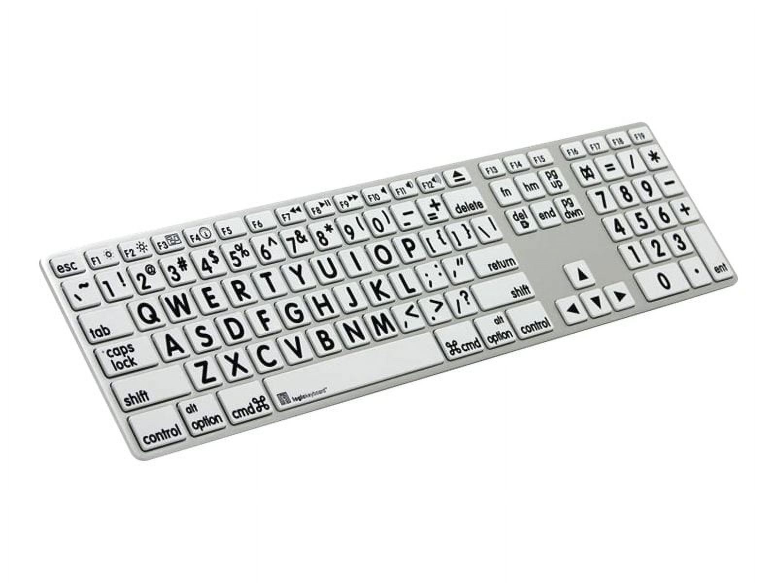 LogicKeyboard XL Print Black on White Apple Advance Line - Keyboard ...
