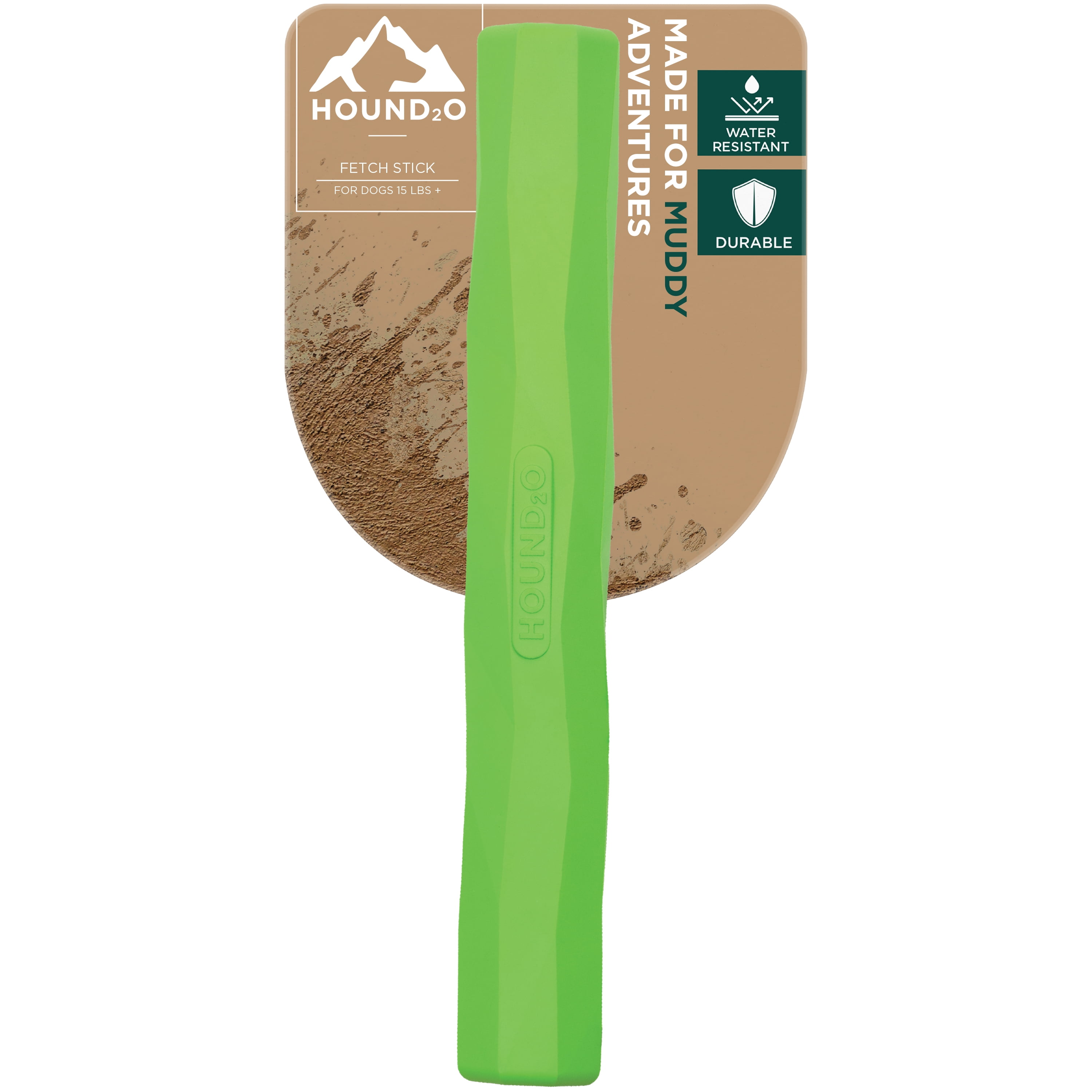 Hound2O Dog Toys - Fetch Stick, Green - Tough, Engaging, & Interactive ...