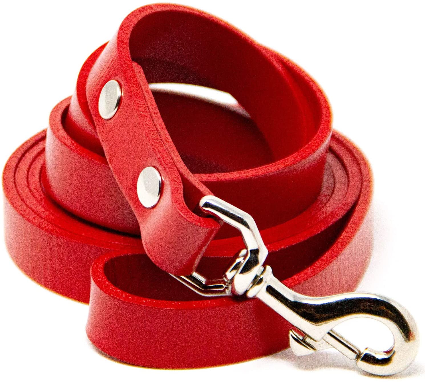 Logical Leather Dog Leash - 6 Foot Heavy Duty Full Grain Leather Lead ...
