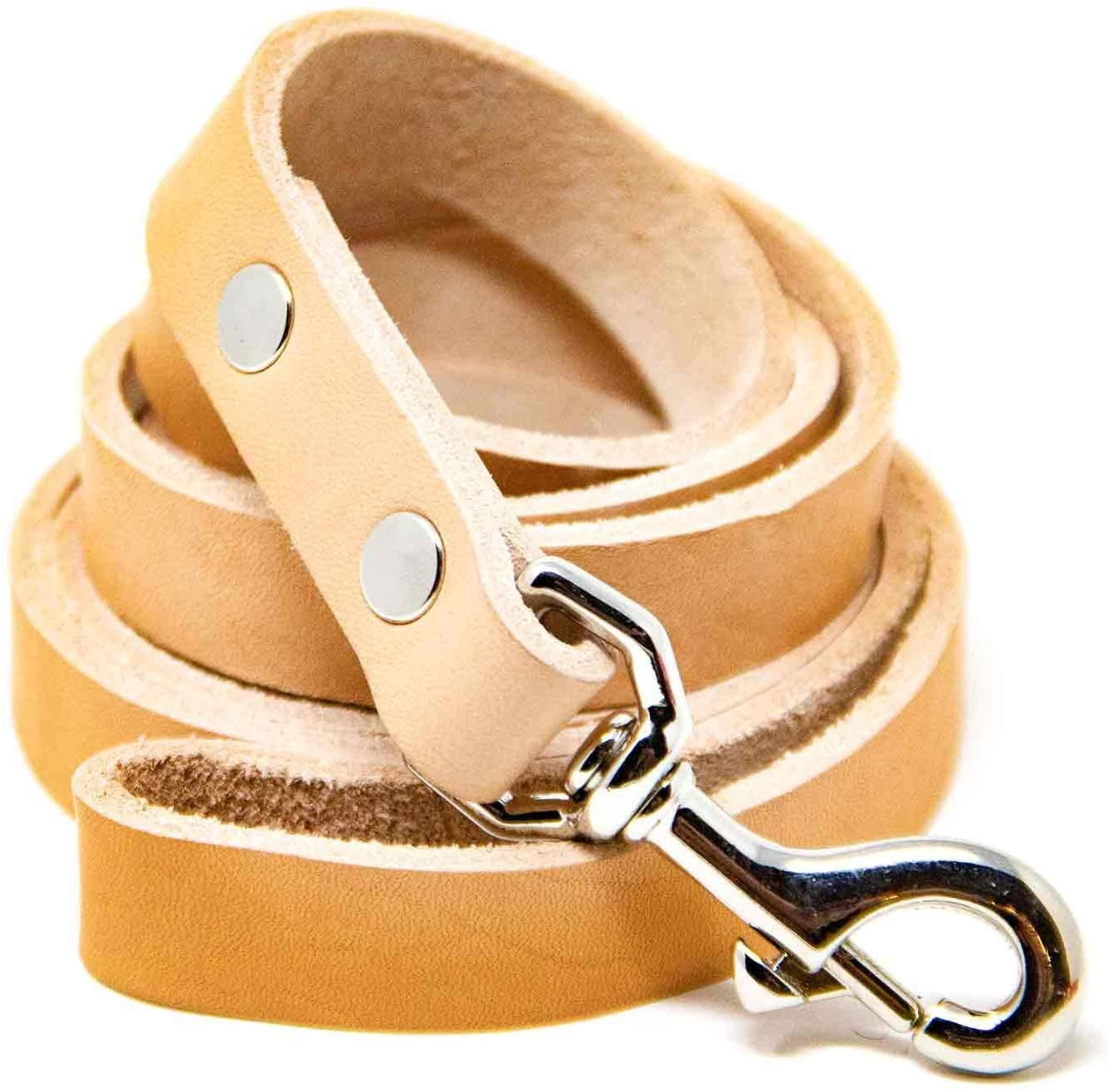Logical Leather Dog Leash - 6 Foot Heavy Duty Full Grain Leather Lead ...