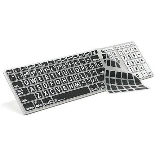 Logickeyboard Large Print Full Size Keyboard Cover for Apple Keyboards ...