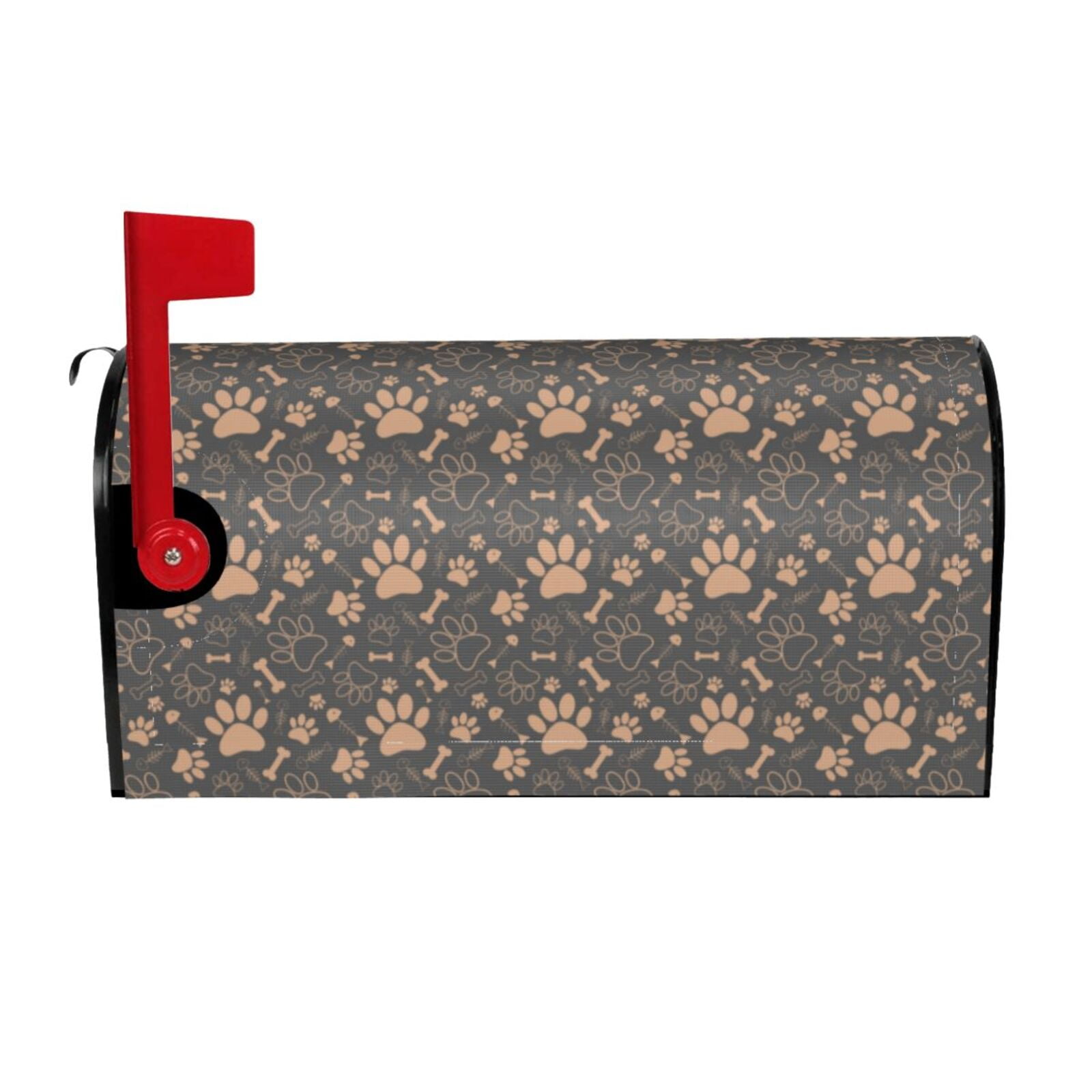 Logiee Animal Paw Print Post Letter Box Wrap Decor, Mailbox Cover ...