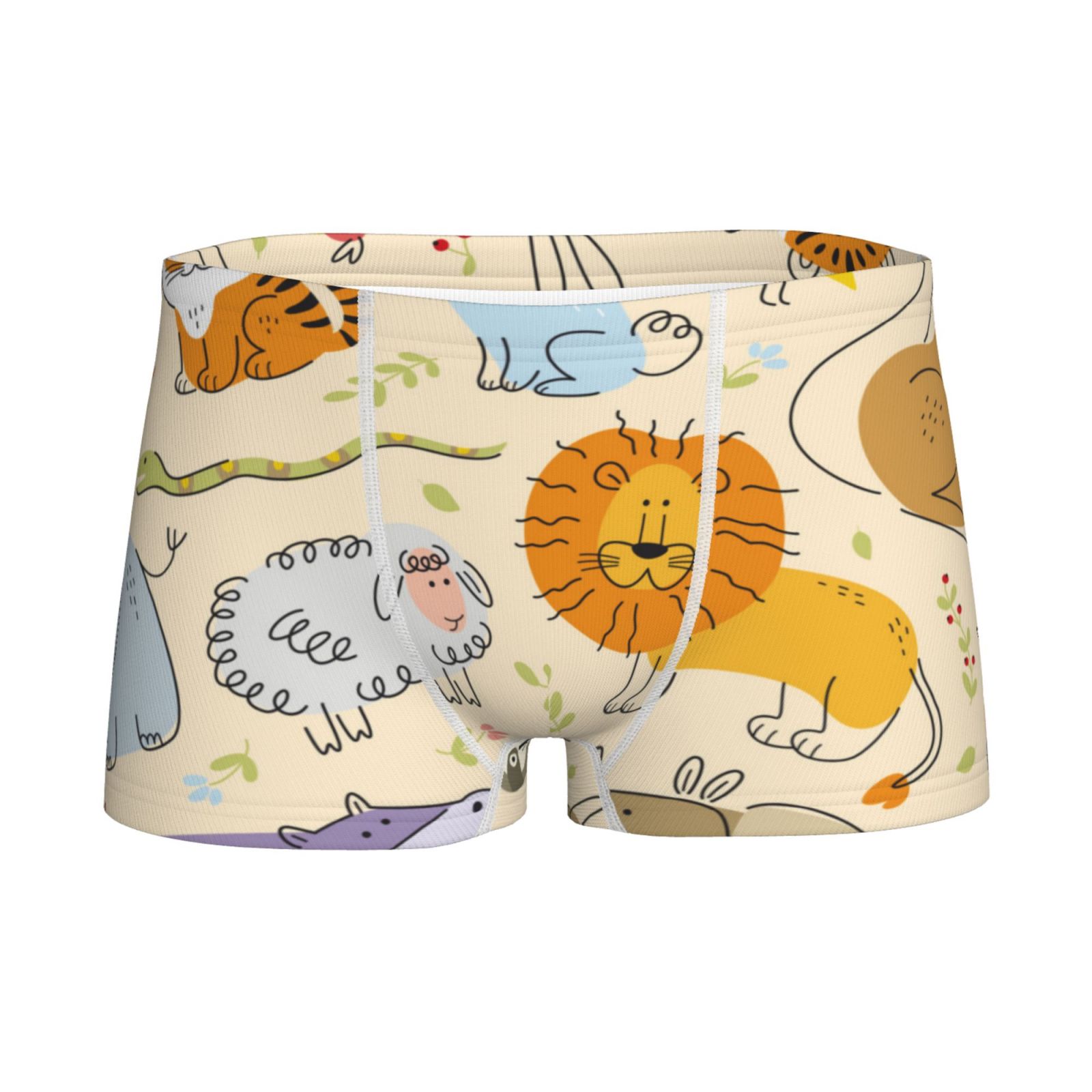 Logiee Animals Print Boys' Boxer Briefs,Tween Boy Underwear-Small - Walmart.com