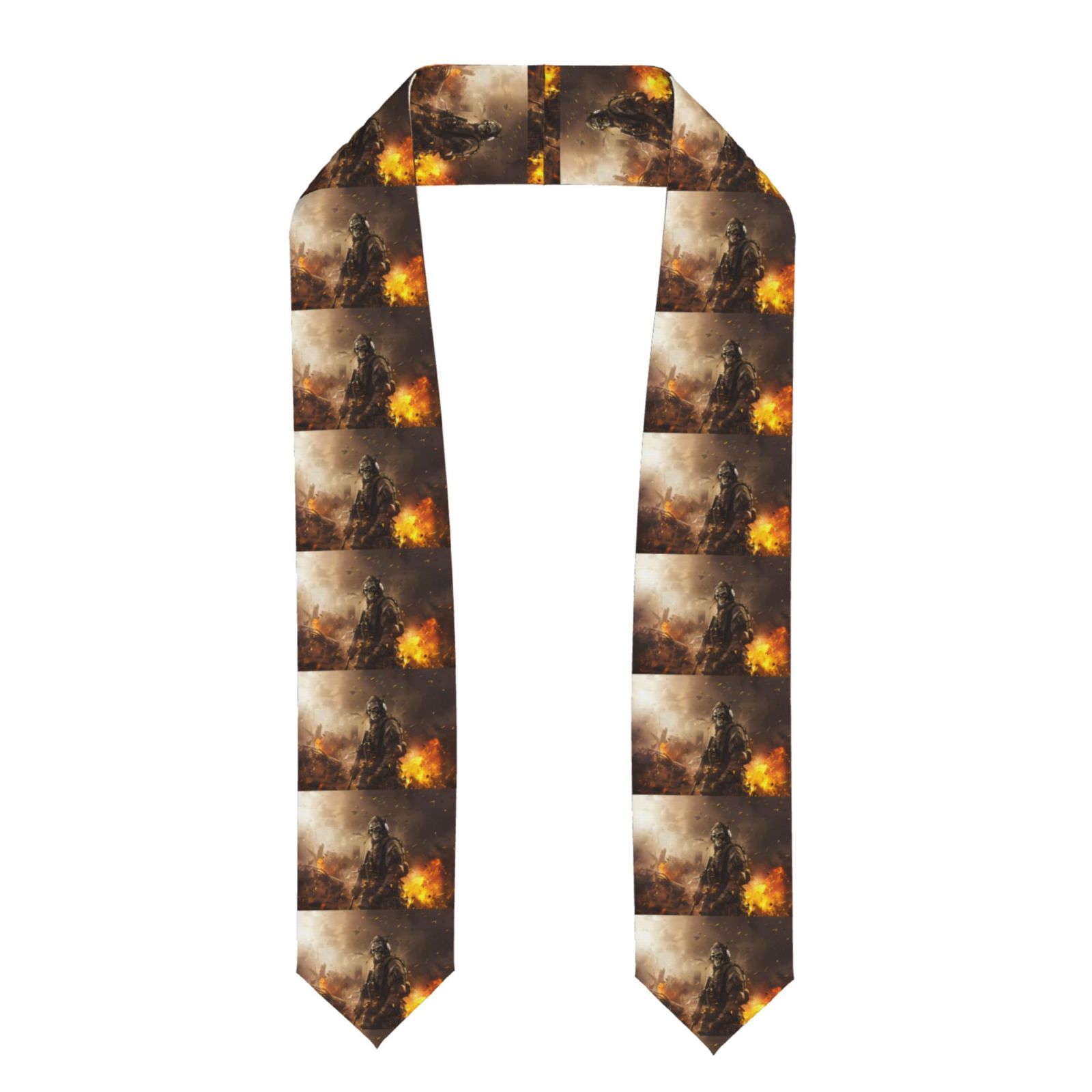 Logiee Apocalyptic Skull Soldier Print Unisex Adult Graduation Stole ...