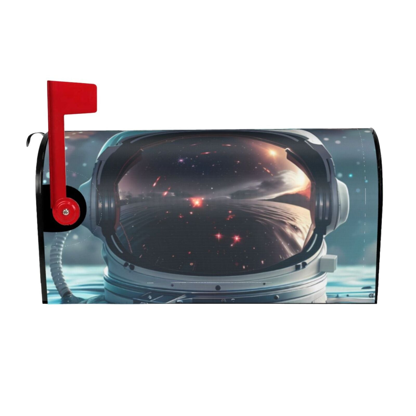 Logiee Astronaut Helmet Reflections Print Post Letter Box Wrap Decor ...