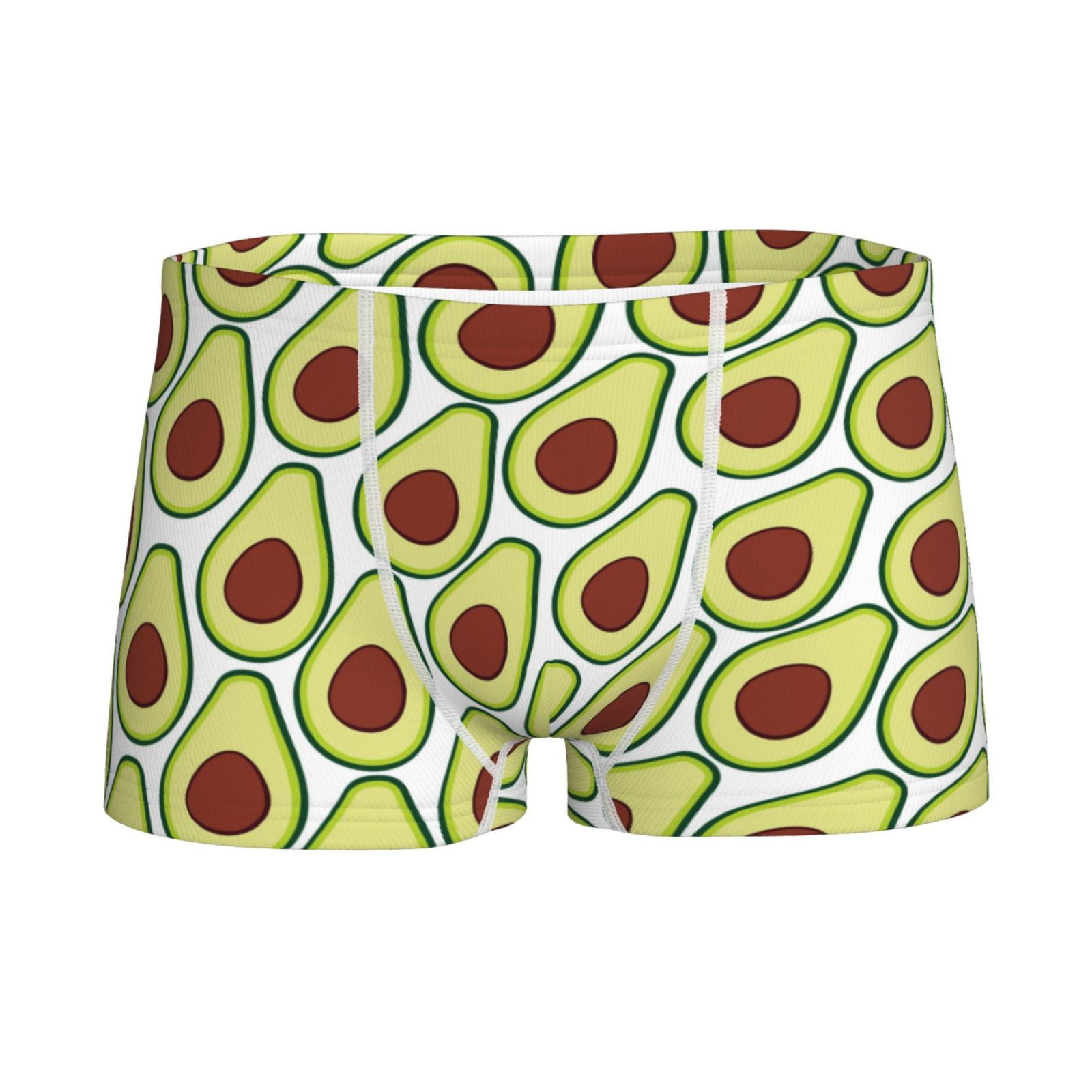Logiee Avocado Print Boys' Boxer Briefs,Tween Boy Underwear-Medium ...