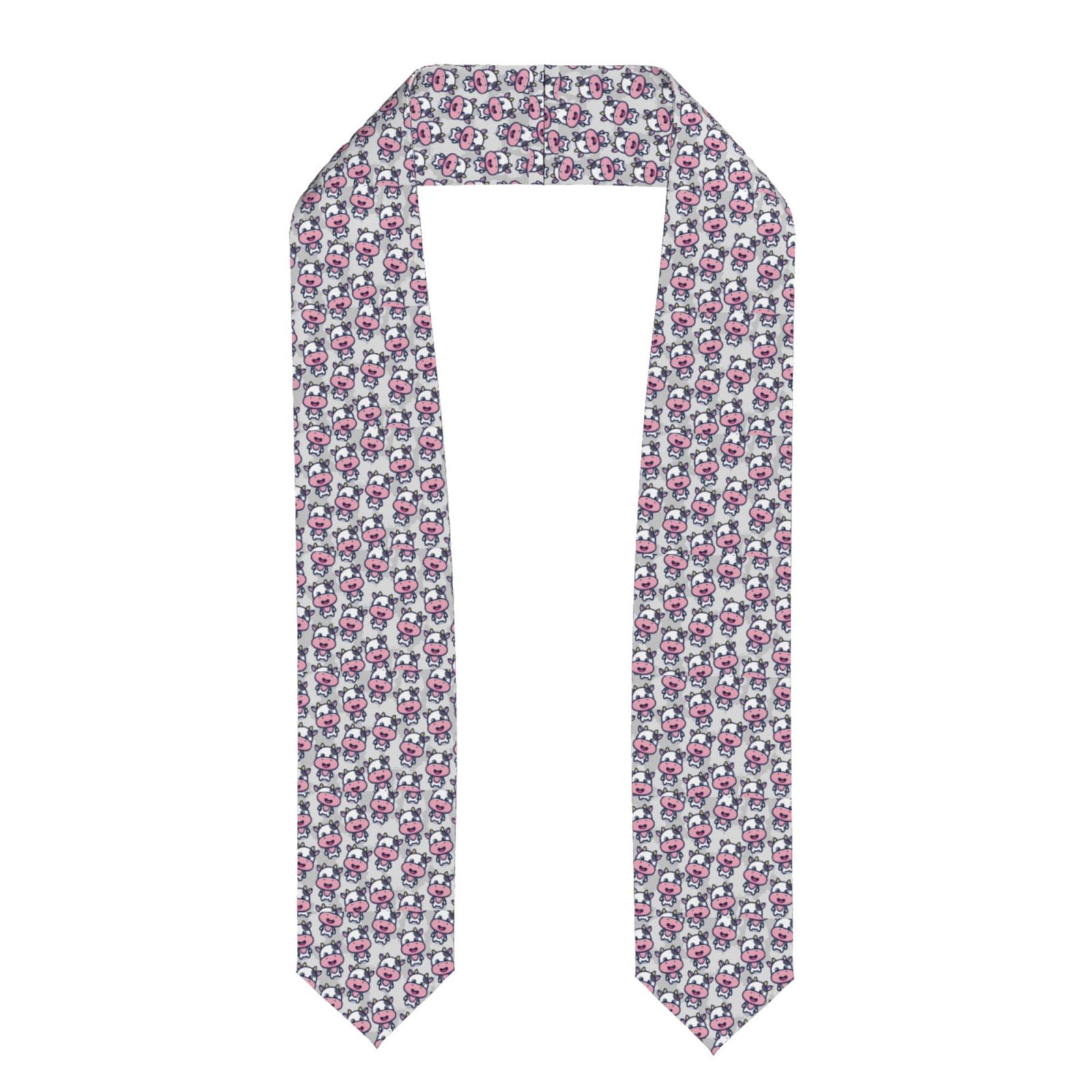 Logiee Baby Cow Print Unisex Adult Graduation Stole Shawl 72" Long for ...