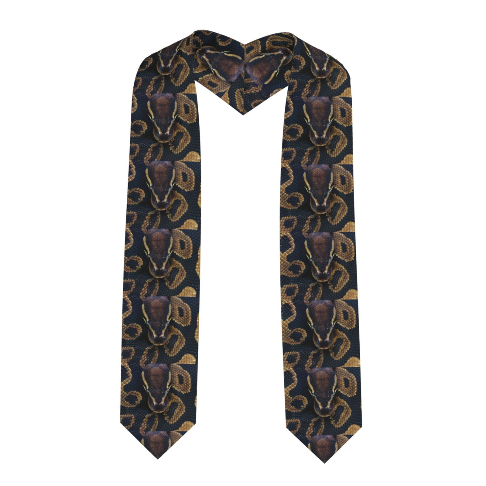 Logiee Ball Phyton Snake Print Unisex Adult Graduation Stole Shawl 72 ...