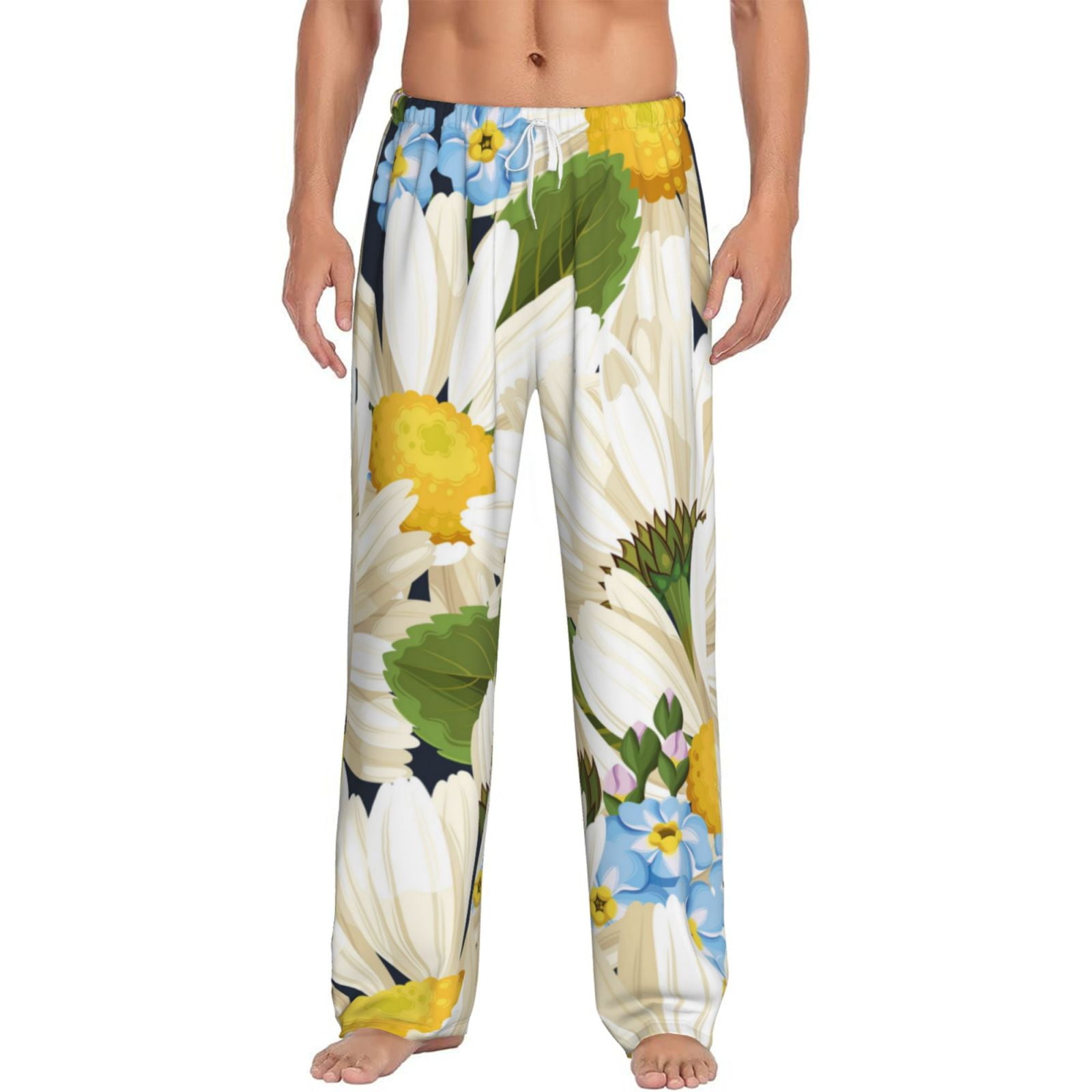 Logiee Bees Collecting Nectar Print Pajama Pants for Men,Men’s Pajama ...