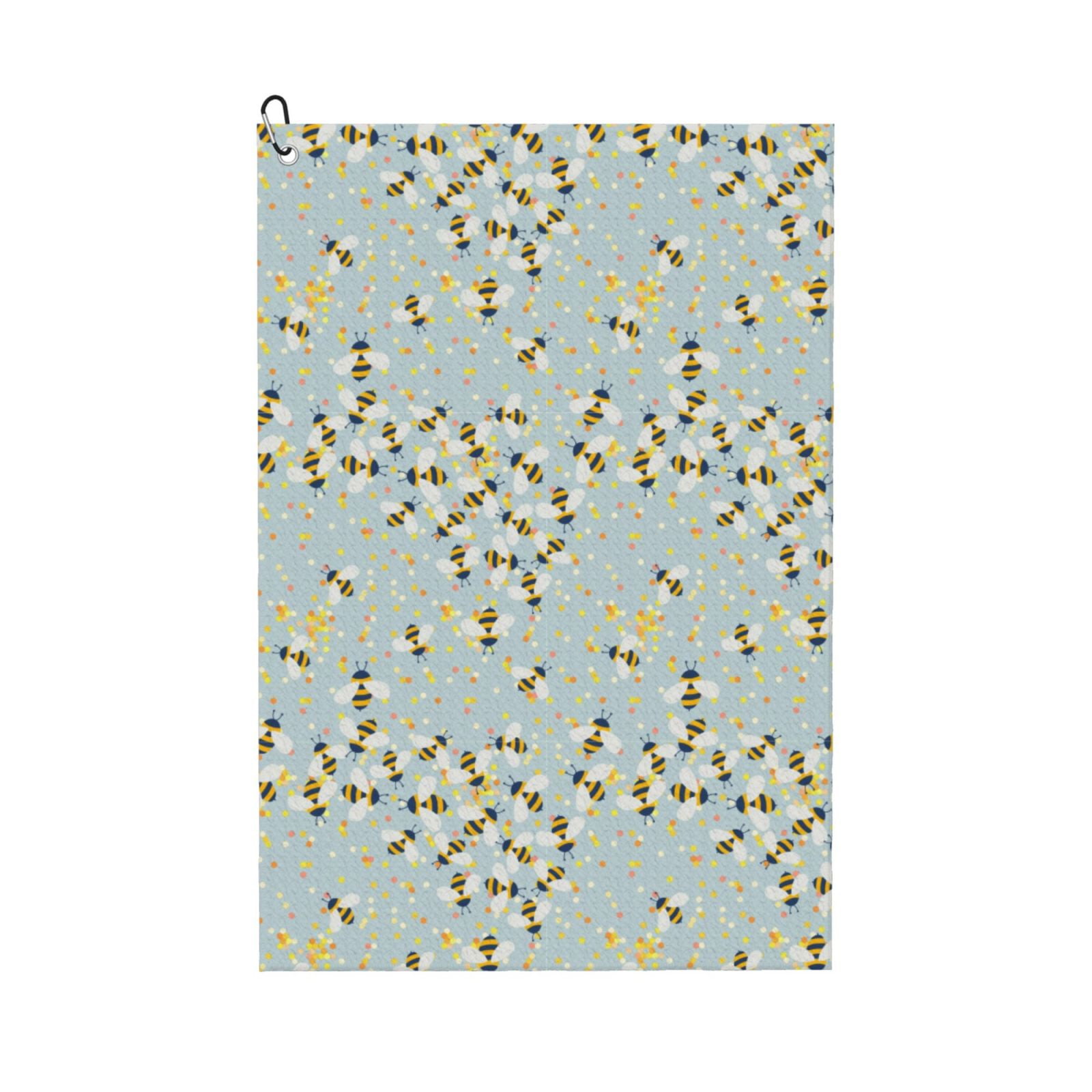 Logiee Bees Print Golf Towels,16" x 24" Portable Golf Towel for Golf ...