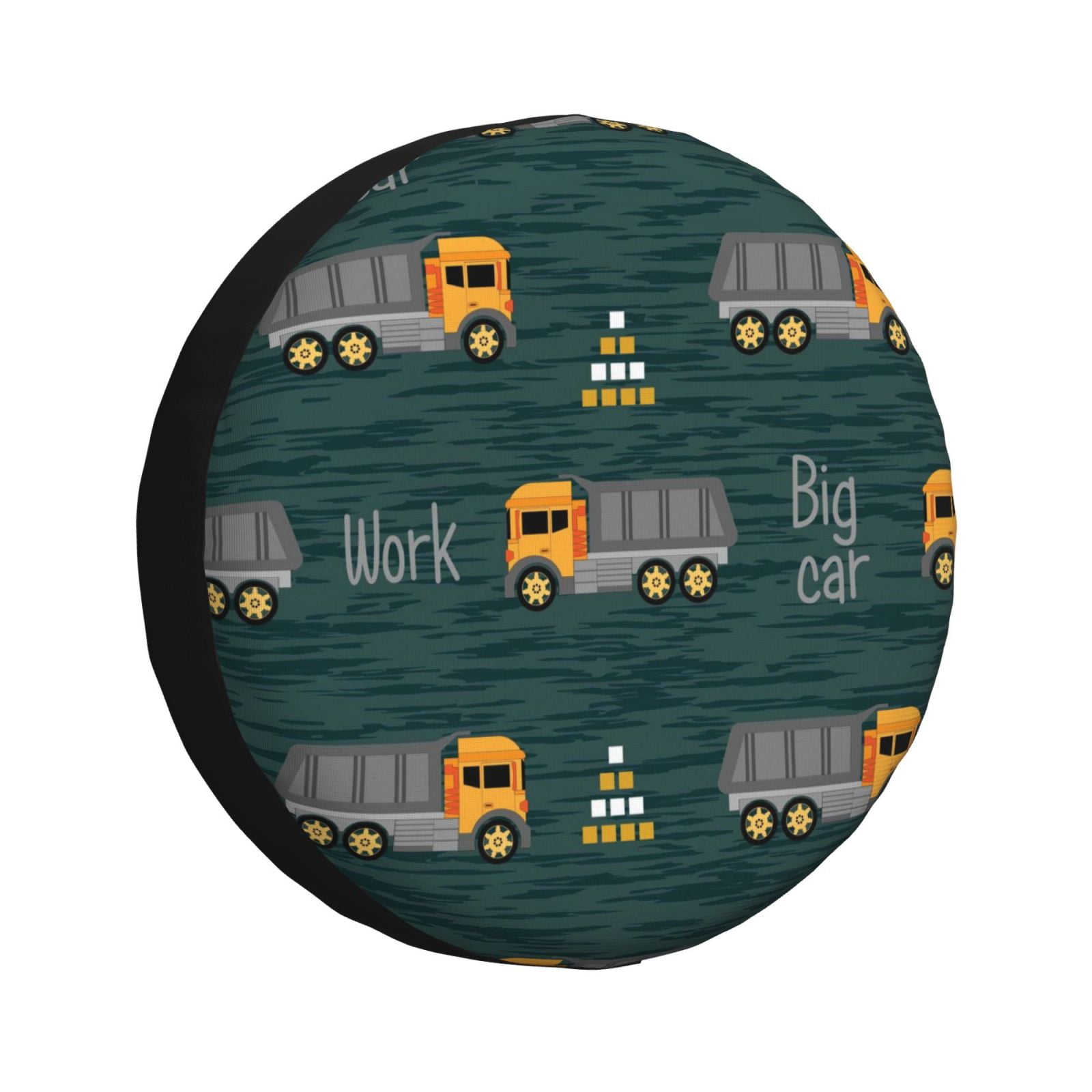 Logiee Big Machine Print Spare Tire Cover, Universal Wheel Protectors ...