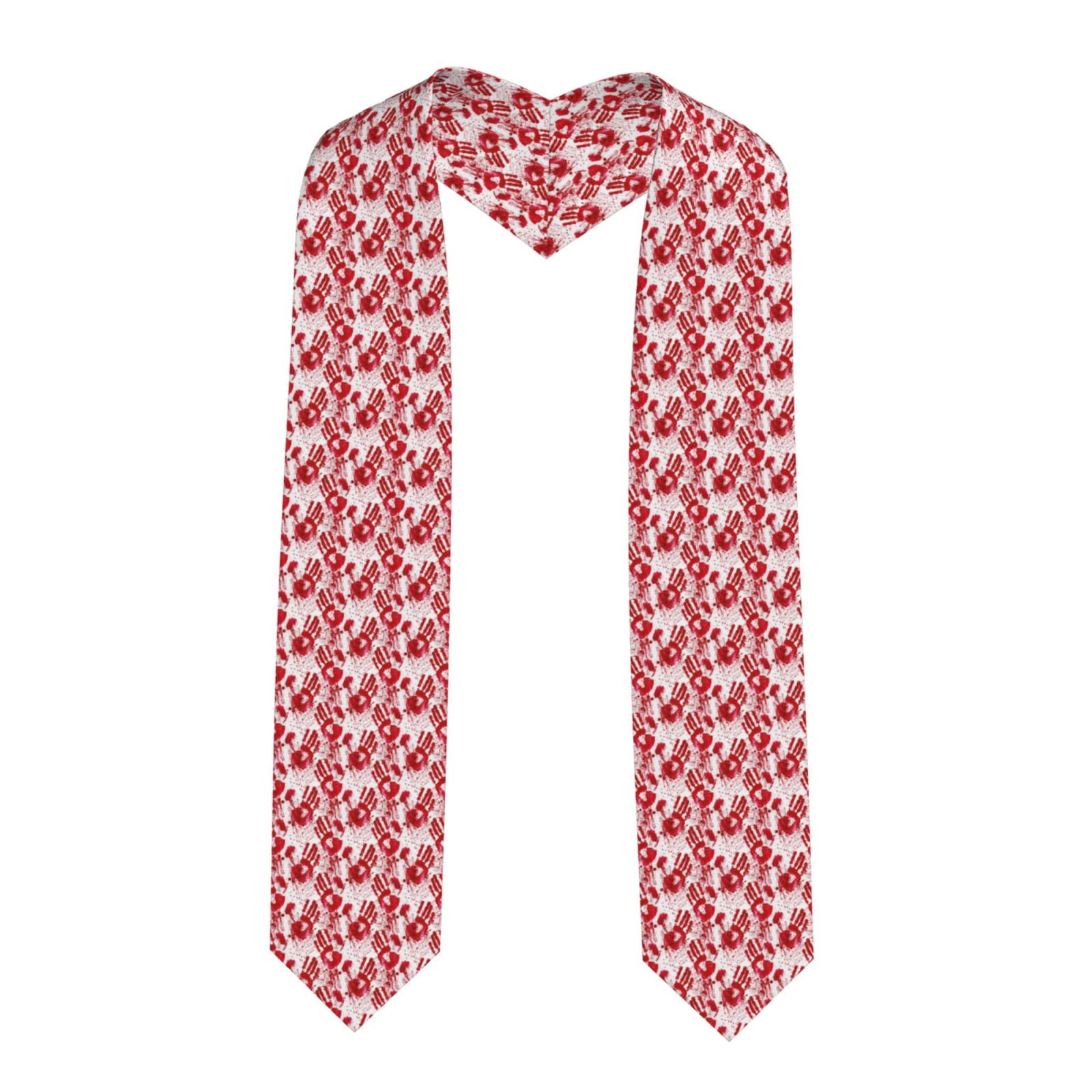 Logiee Bloody Hand 2 Print Unisex Adult Graduation Stole Shawl 72" Long ...
