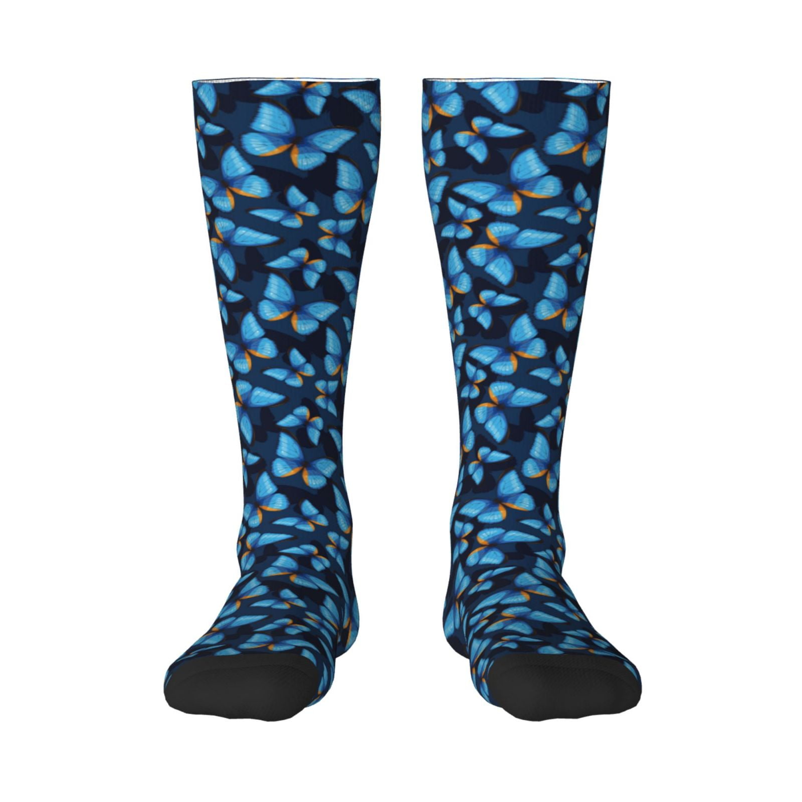 Logiee Blue Butterfly Print Gift Stocking Stuffers,Adult Stockings ...