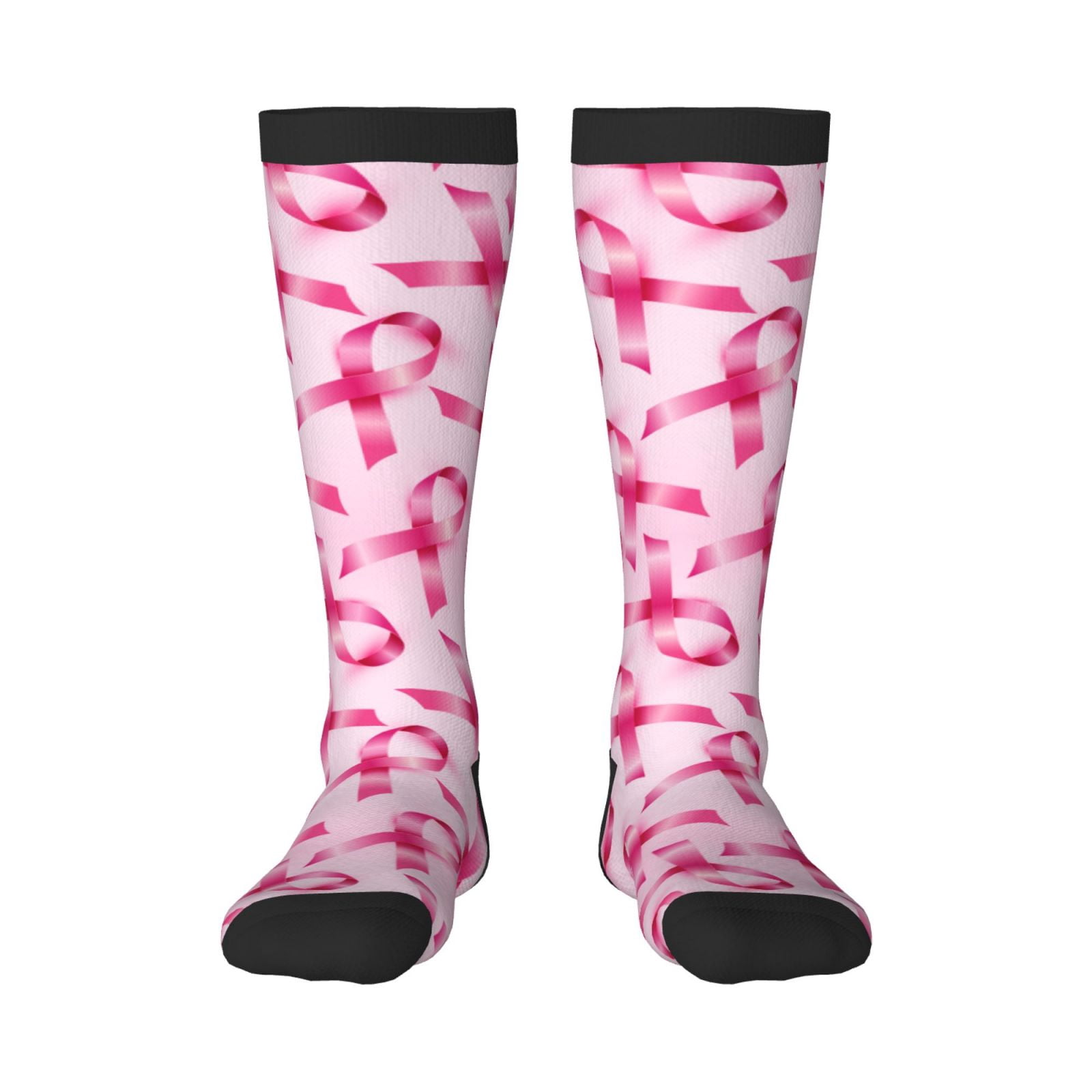 Logiee Breast Cancer Ribbons Awareness Print Gift Stocking Stuffers ...
