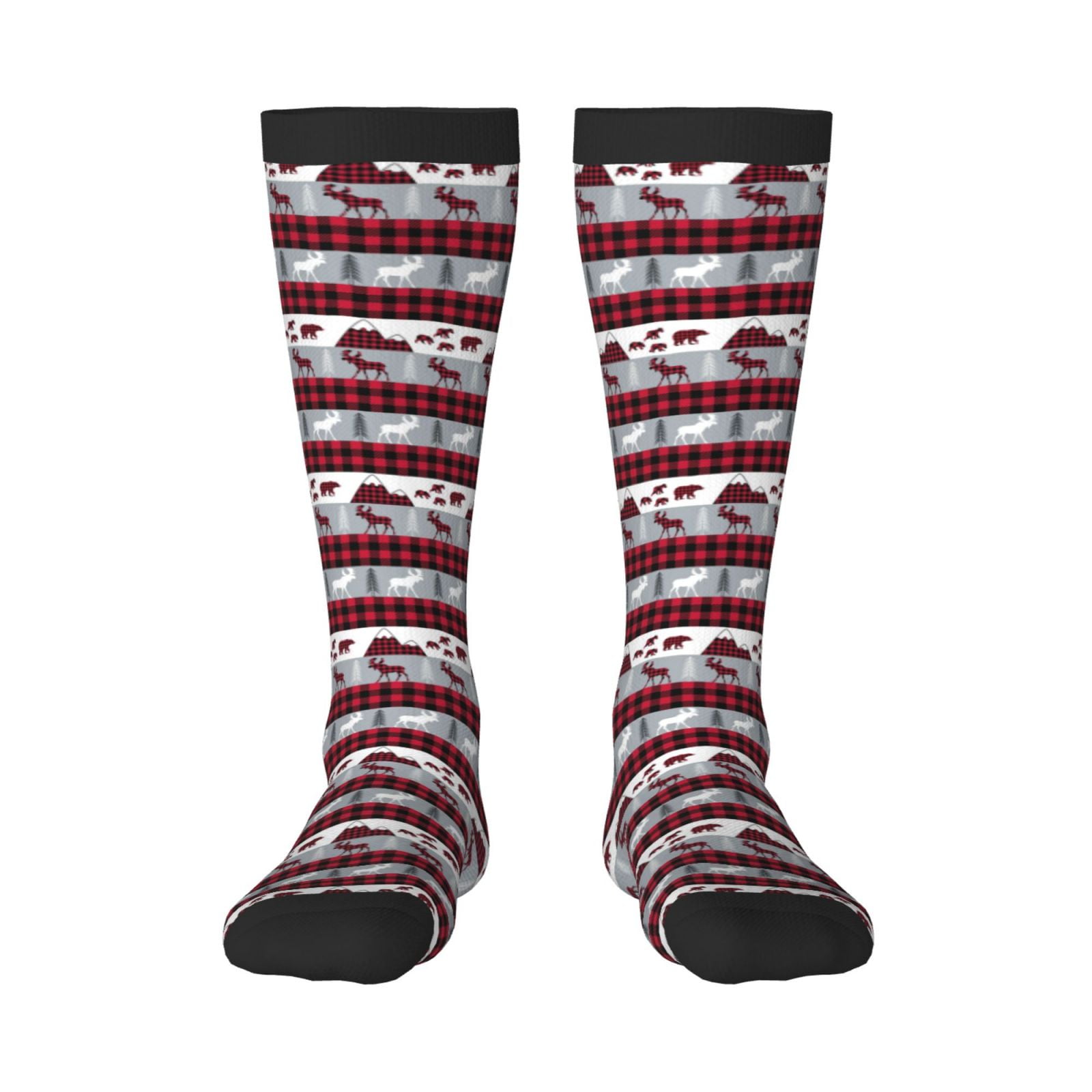 Logiee Buffalo Plaid Forest Print Gift Stocking Stuffers,Adult ...