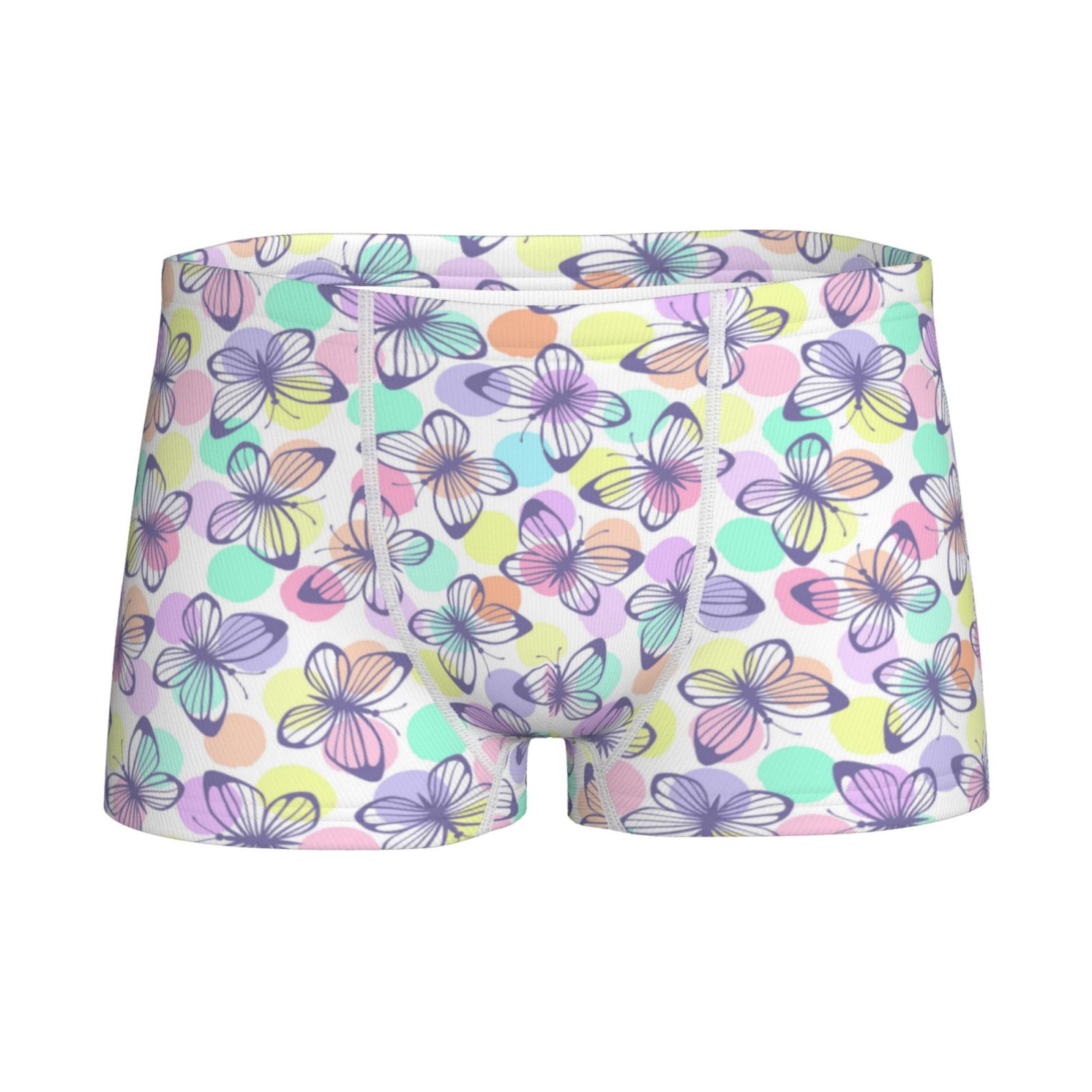Logiee Butterflies on Polka Dots Print Boys' Boxer Briefs,Tween Boy Underwear-Large - Walmart.com