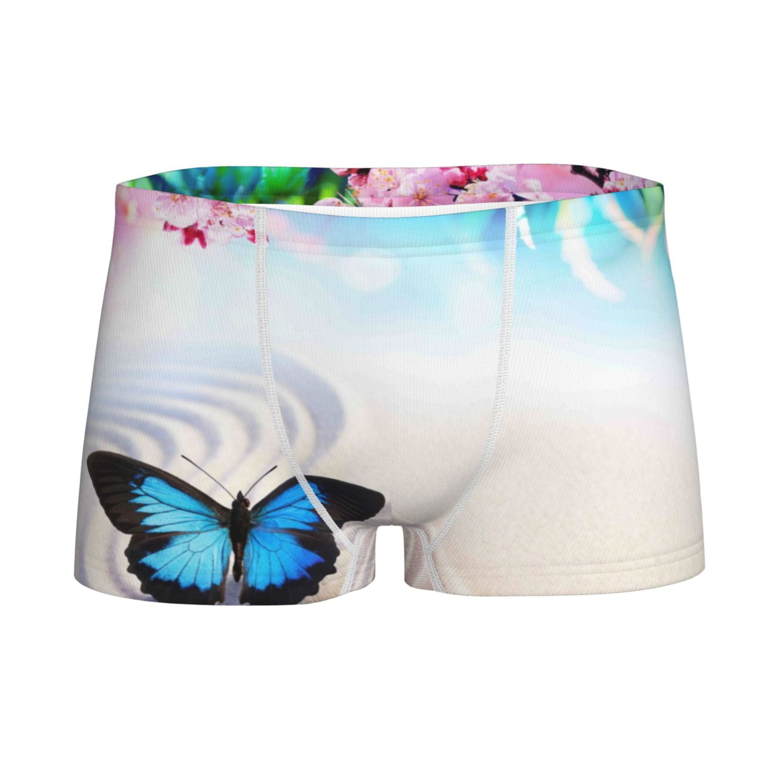Logiee Butterfly In Blossoms Zen Print Boys' Boxer Briefs,Tween Boy ...