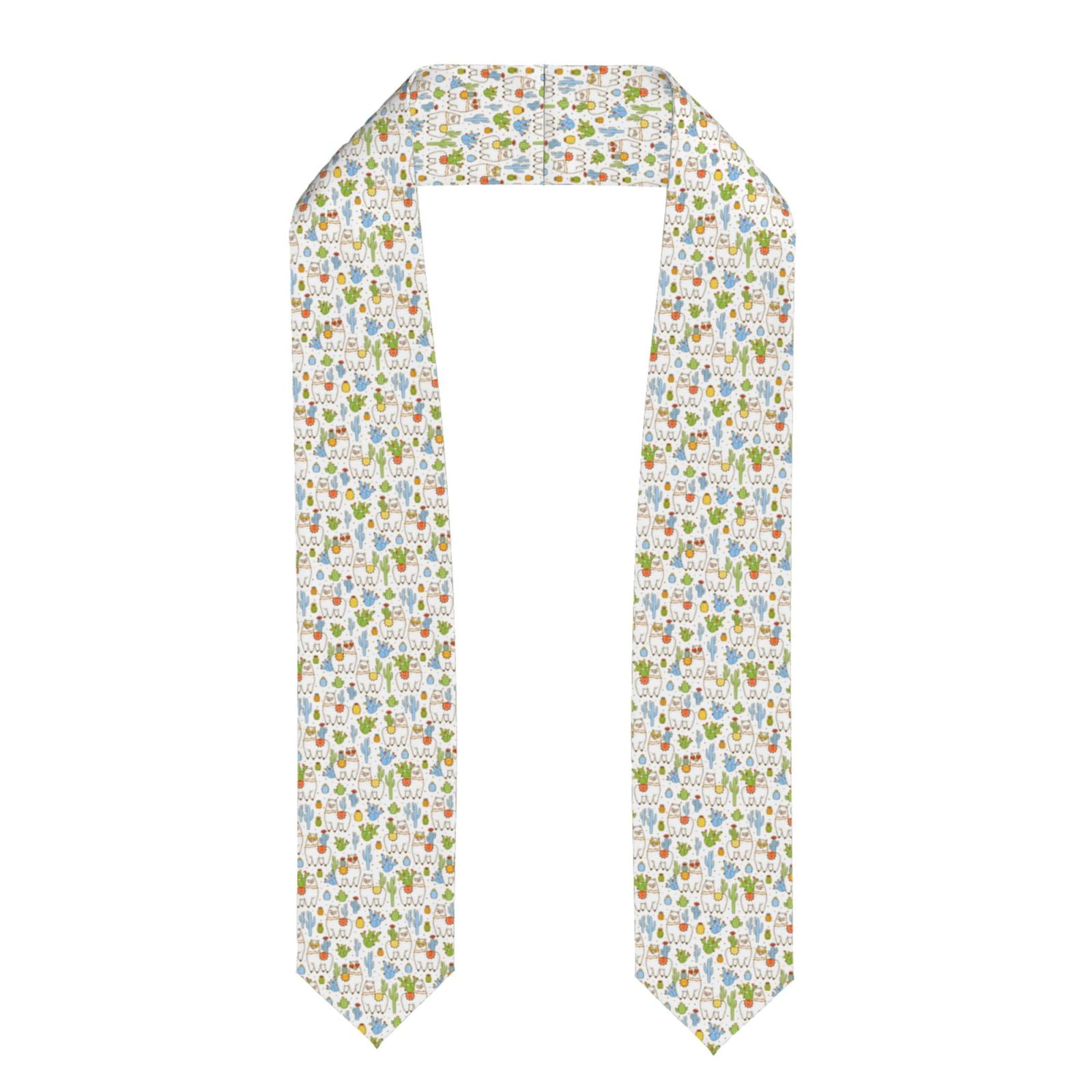 Logiee Cactus Plants Print Unisex Adult Graduation Stole Shawl 72" Long ...