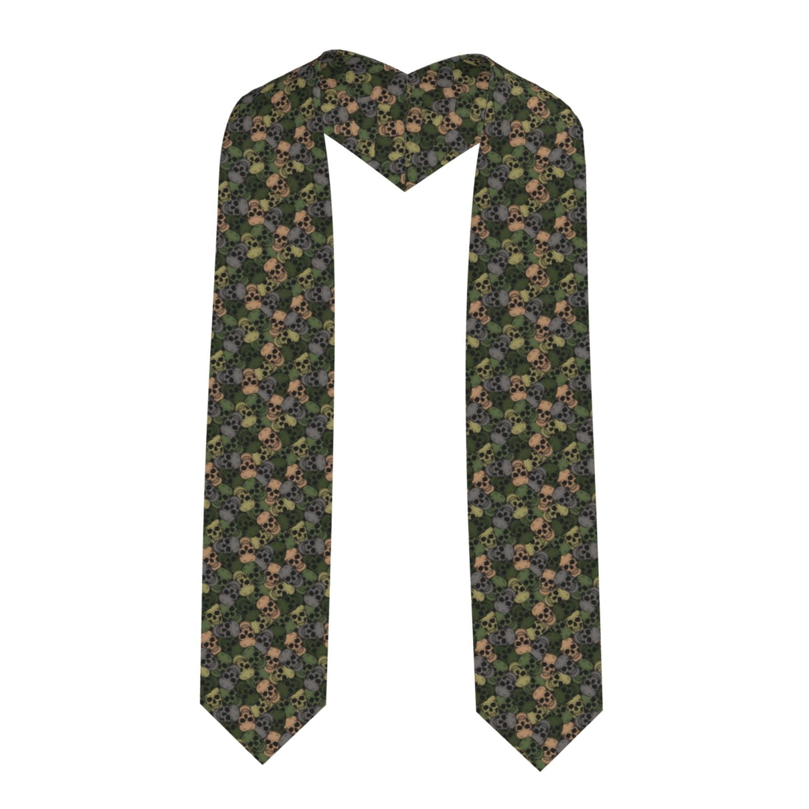 Logiee Camouflage Skulls Print Unisex Adult Graduation Stole Shawl 72 ...