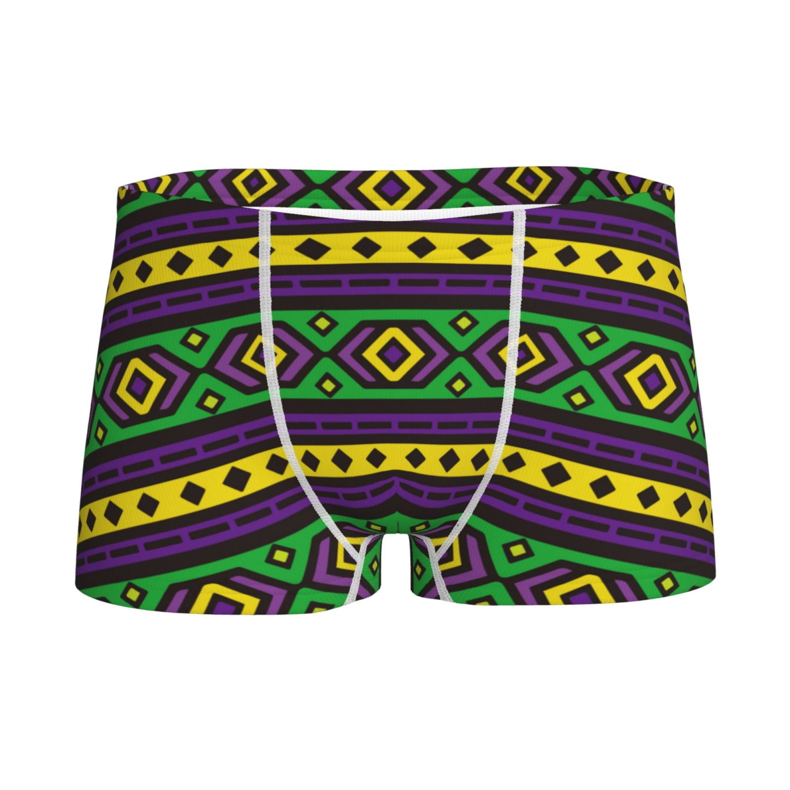 Logiee Carnival Mardi Gras Print Boys' Boxer Briefs,Tween Boy Underwear ...