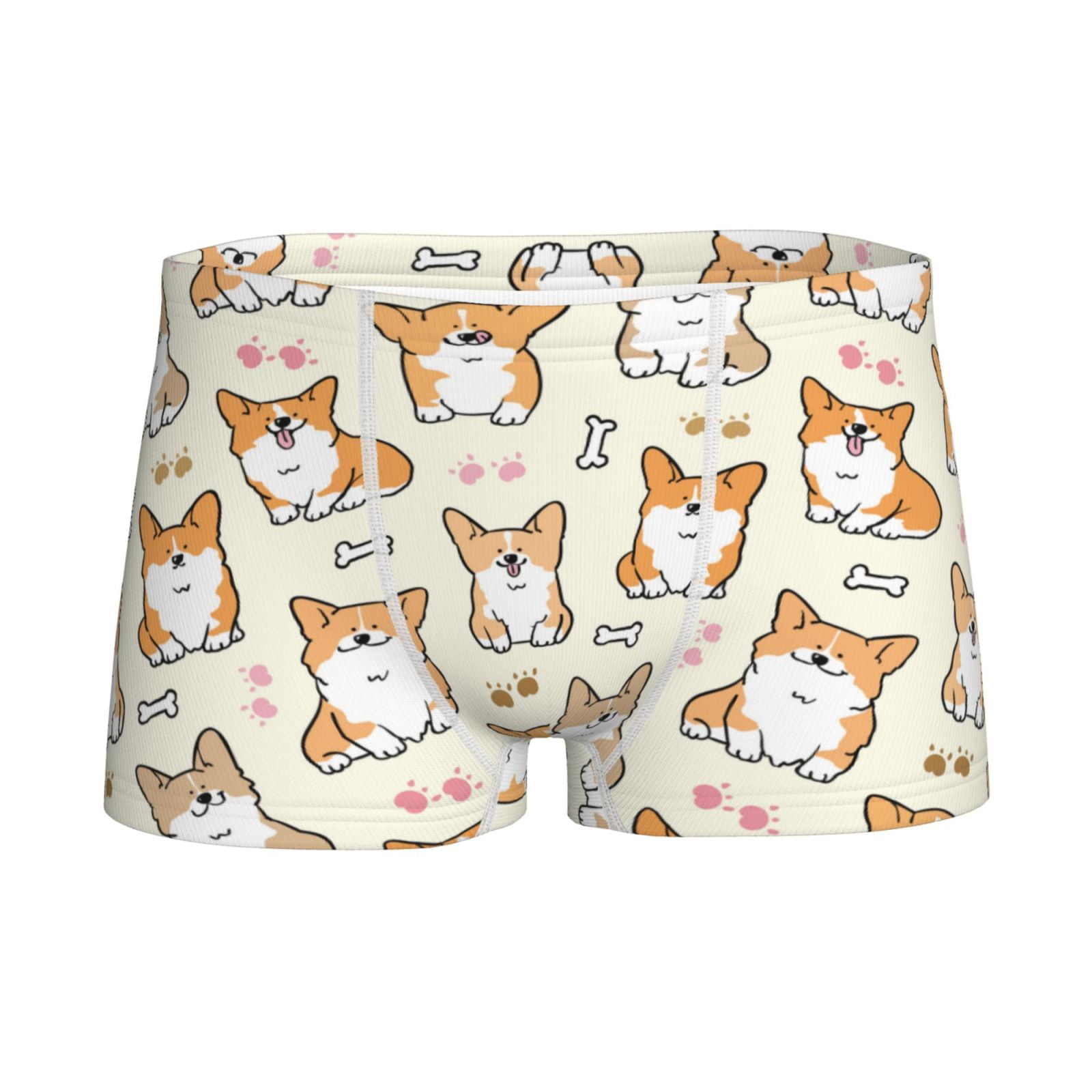 Logiee Cartoon Corgi Print Boys' Boxer Briefs,Tween Boy Underwear ...