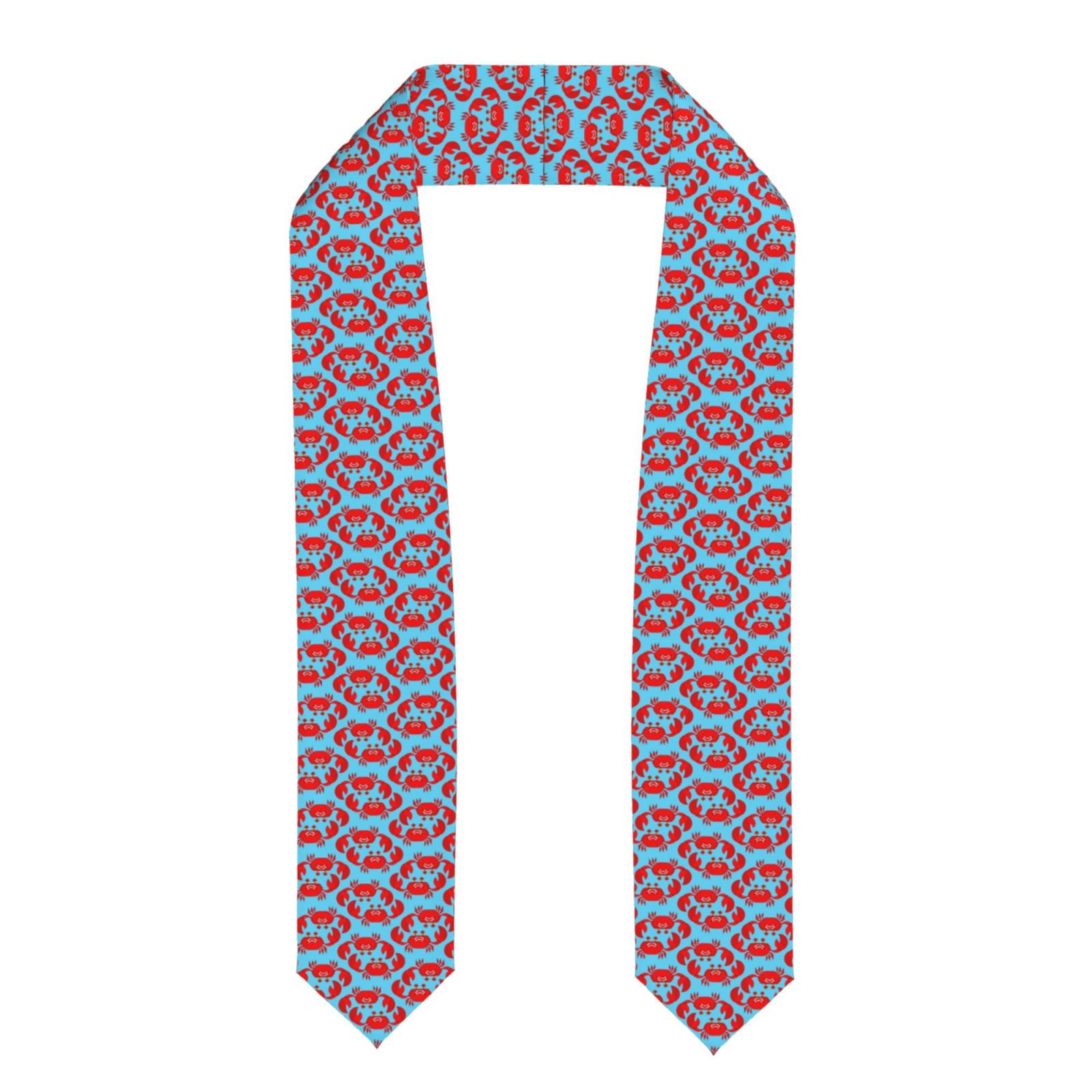 Logiee Cartoon Crabs Print Unisex Adult Graduation Stole Shawl 72" Long ...