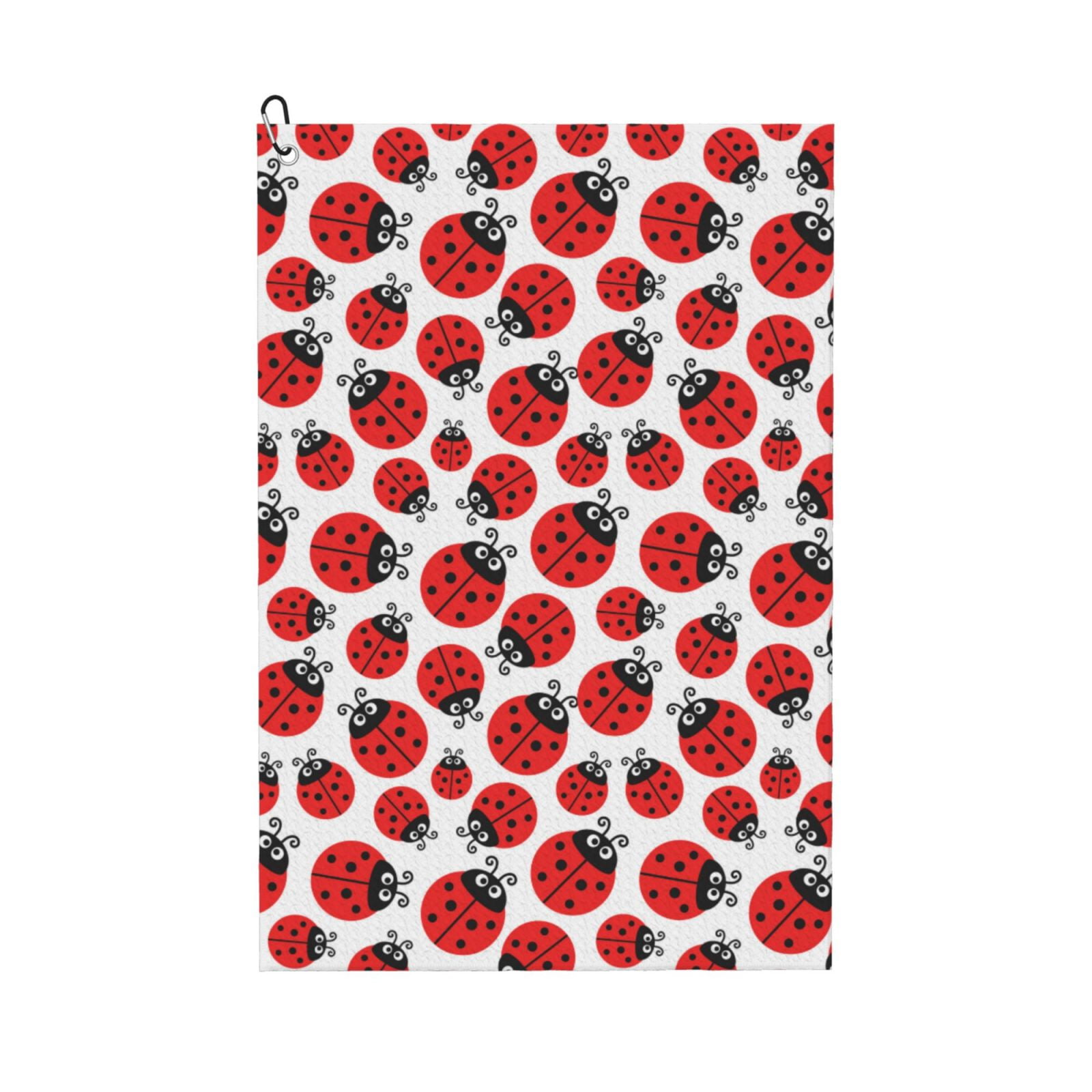 Logiee Cartoon Ladybug Print Golf Towels,16" x 24" Portable Golf Towel ...