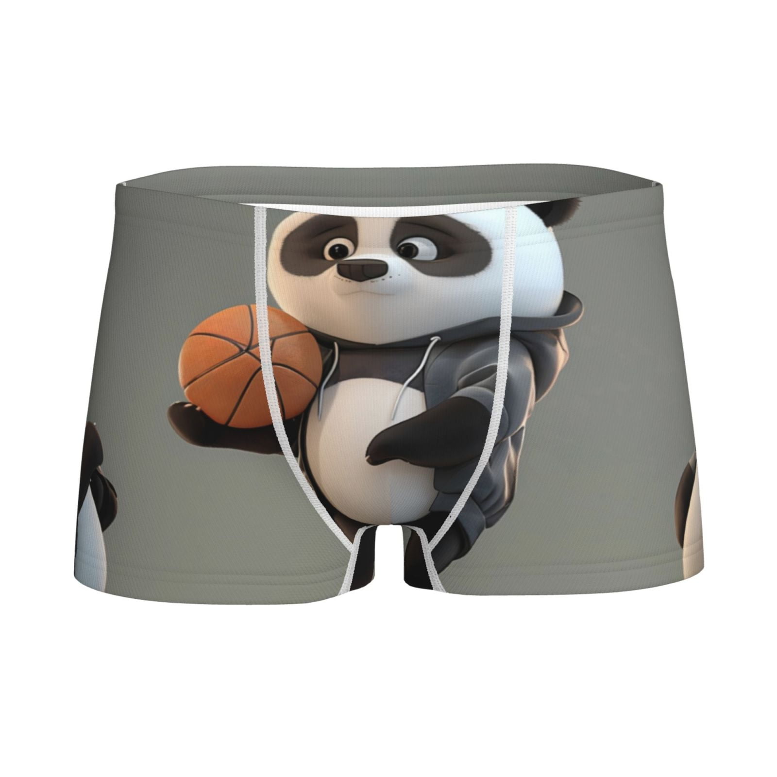 Logiee Cartoon Pandas Basketball Print Boys' Boxer Briefs,Tween Boy ...