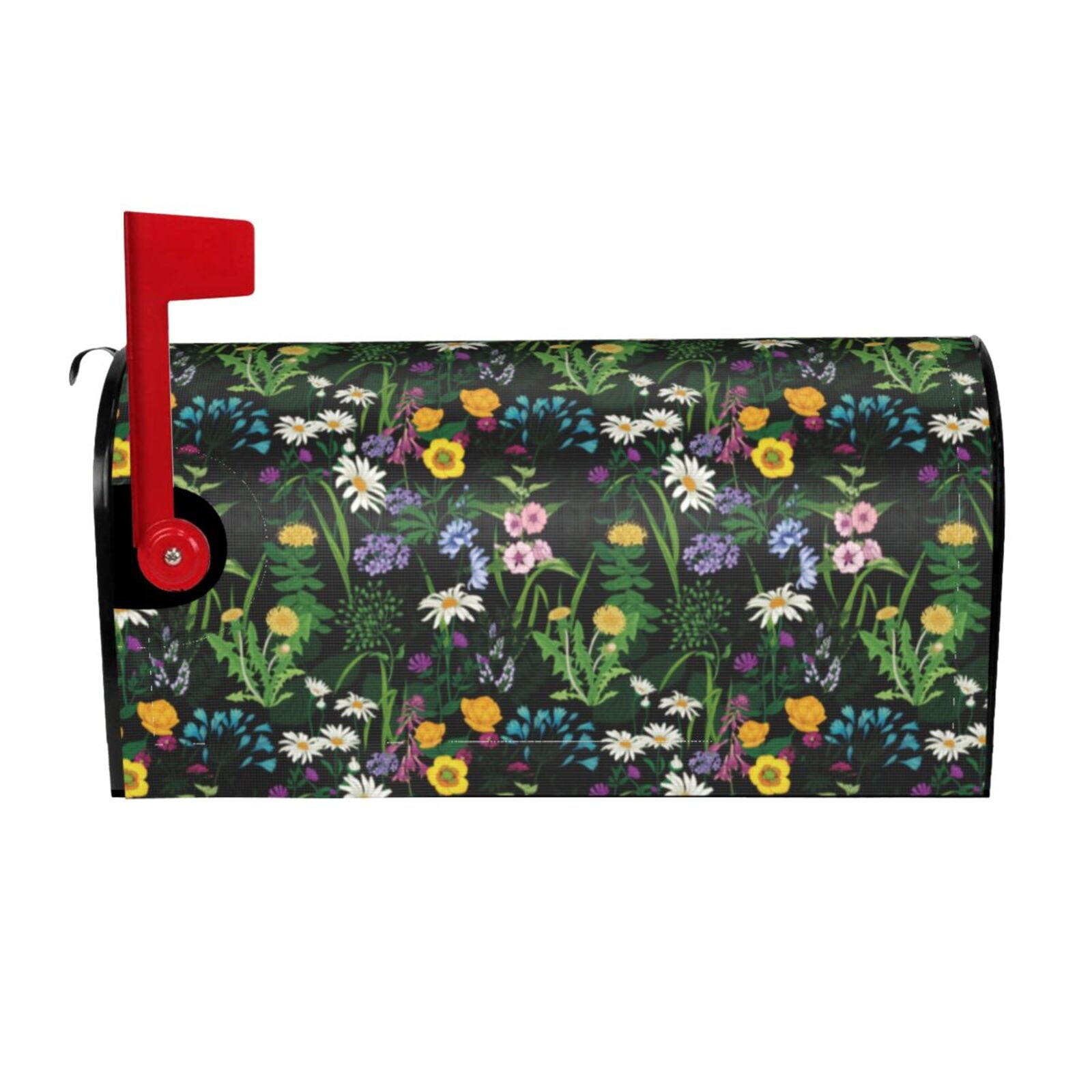 Logiee Chamomile Print Post Letter Box Wrap Decor, Mailbox Cover ...