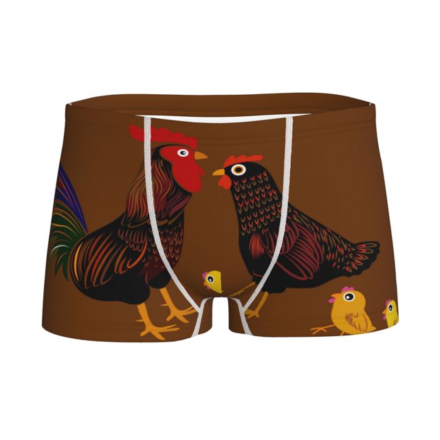 Logiee Chicken Farm Animal Print Boys' Boxer Briefs,Tween Boy Underwear-Large - Walmart.com