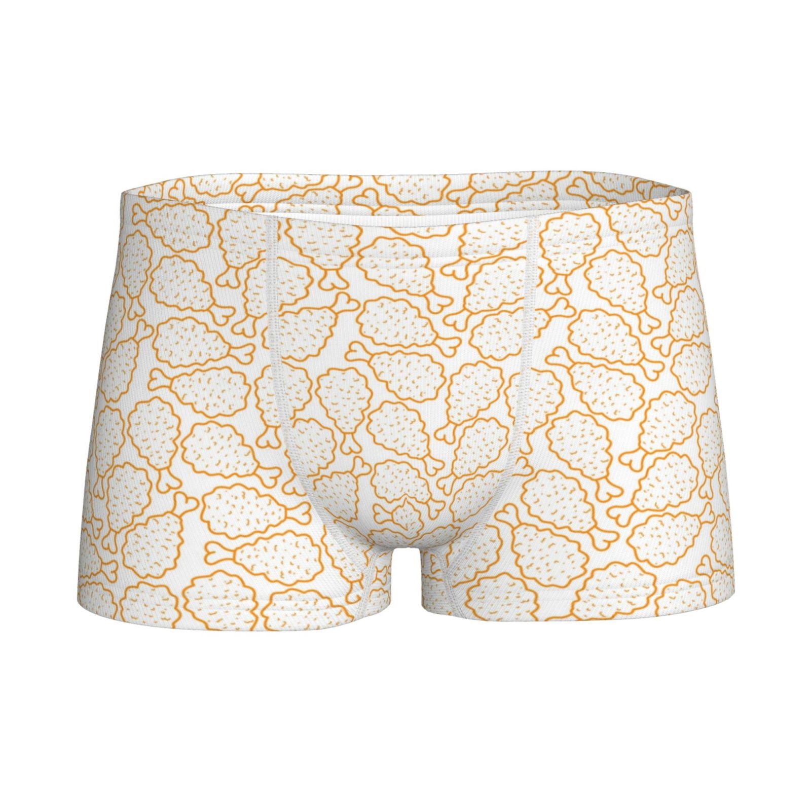 Logiee Chicken Leg Print Boys' Boxer Briefs,Tween Boy Underwear-Medium ...