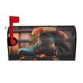 Logiee Classic Floral Blue Skate Shoes Print Post Letter Box Wrap Decor ...