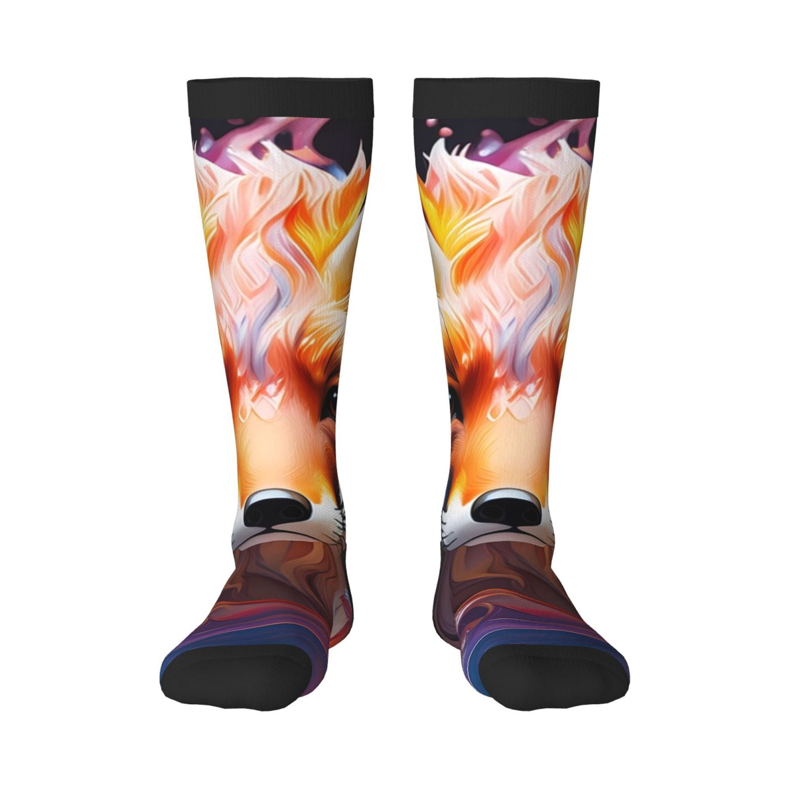 Logiee Color Splash Fox Portrait Print Gift Stocking Stuffers,Adult ...