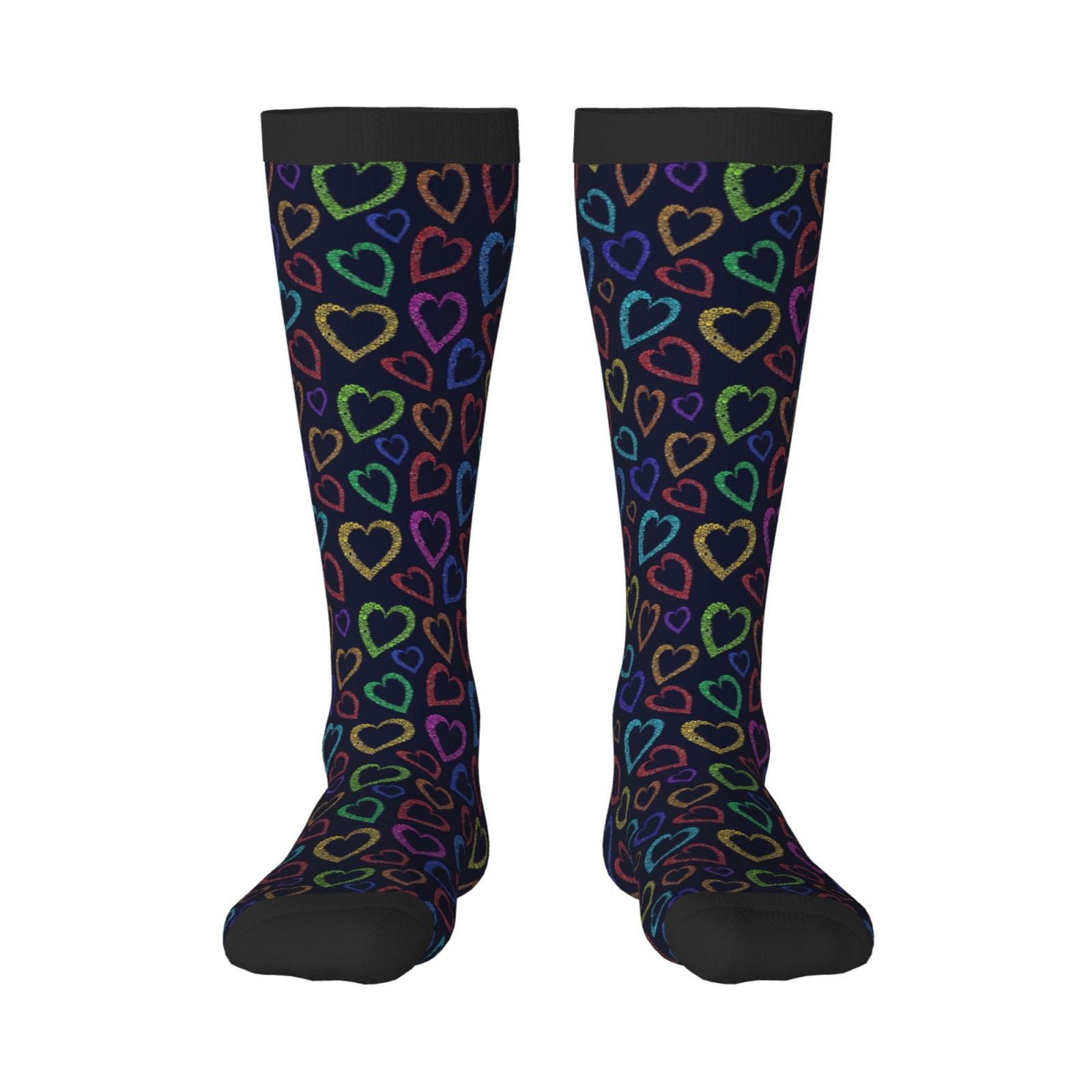 Logiee Colored Hearts Print Gift Stocking Stuffers,Adult Stockings ...