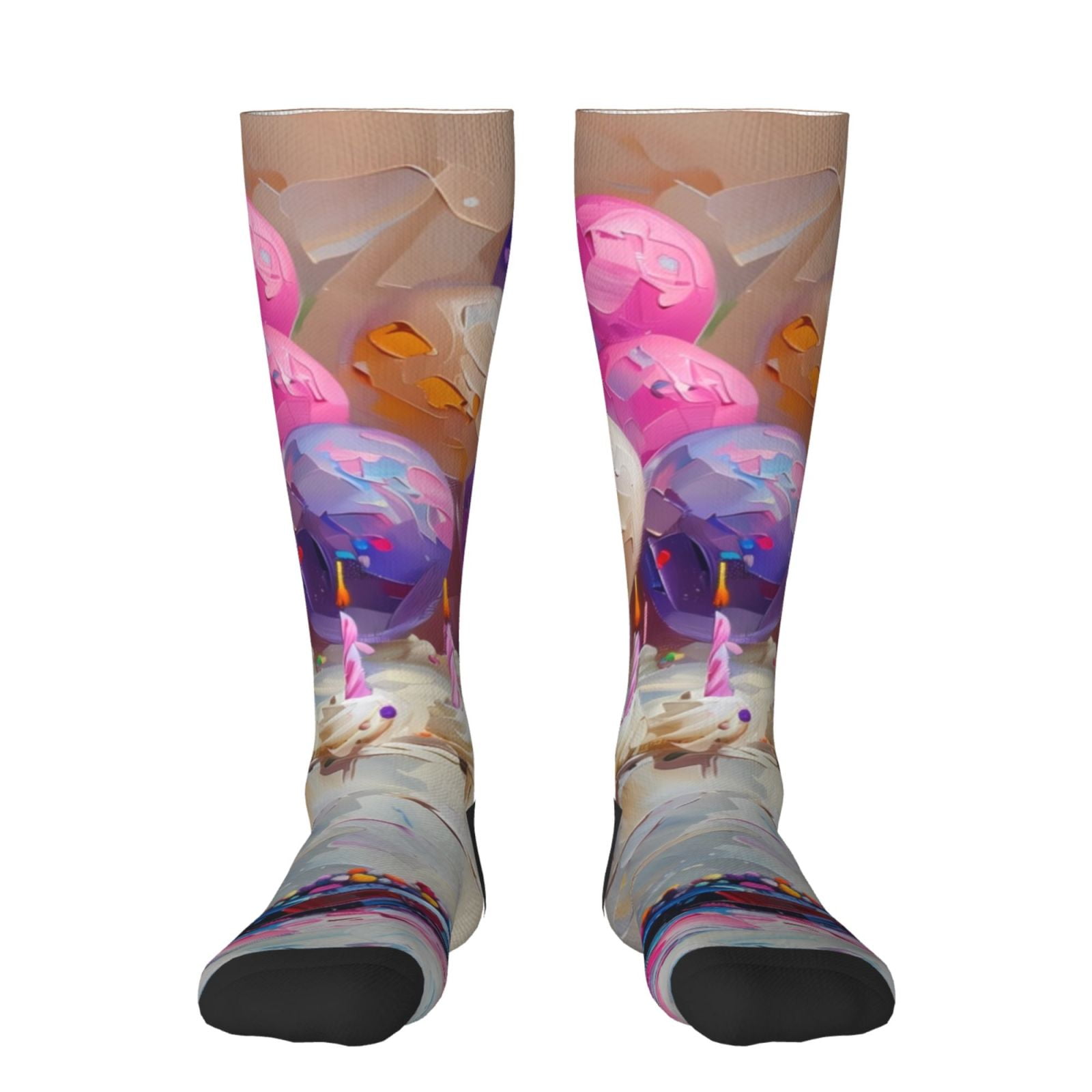 Logiee Colorful Balloon Cake Celebration Print Gift Stocking Stuffers ...