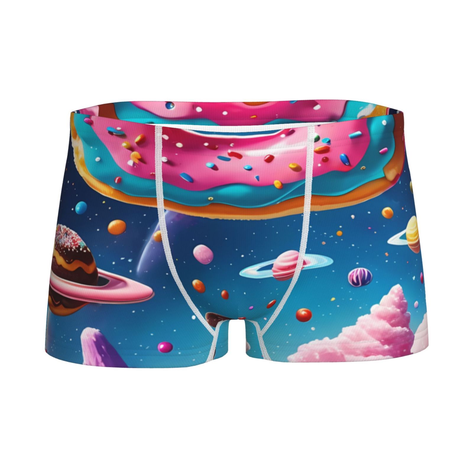 Logiee Colorful Donut Print Boys' Boxer Briefs,Tween Boy Underwear ...