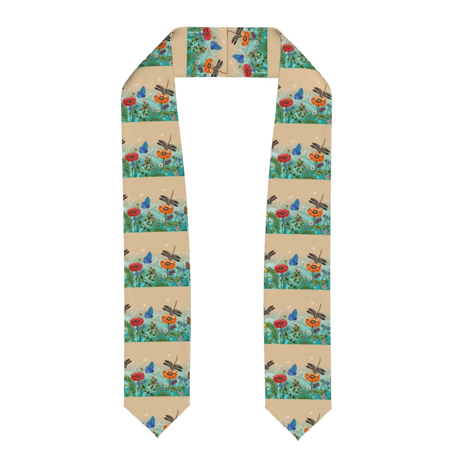 Logiee Colorful Plants And Insects Print Unisex Adult Graduation Stole ...