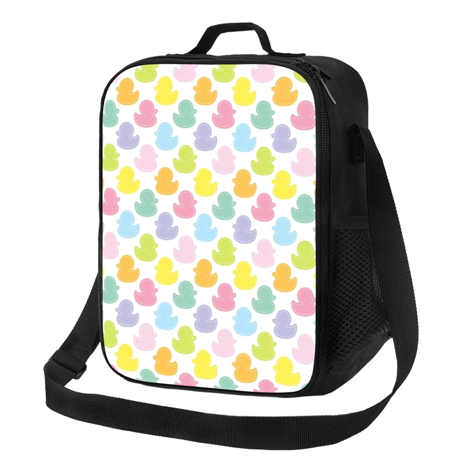 Logiee Colorful Rubber Duck Print Insulated Lunch Bag for Women/Men ...