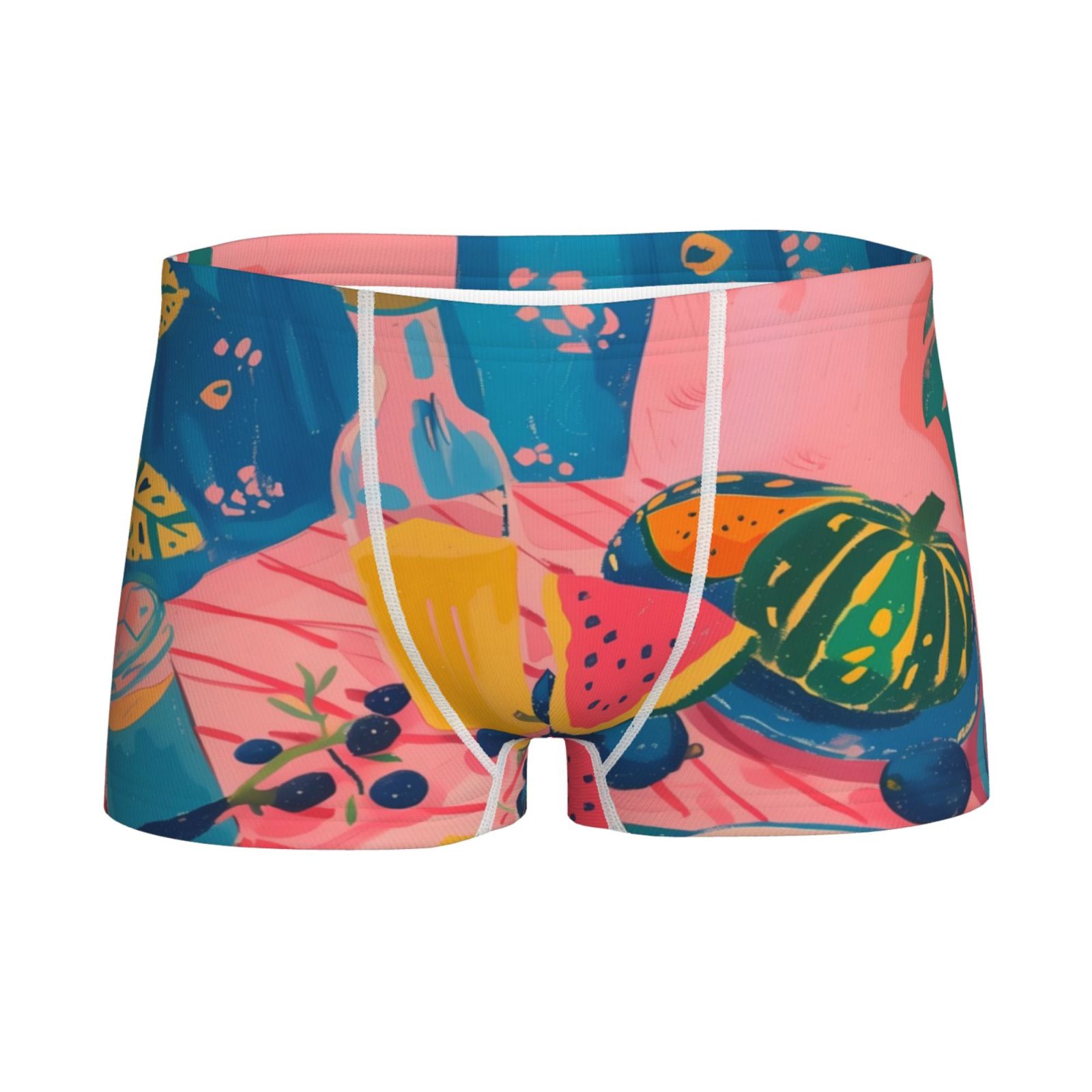 Logiee Colorful Summer Fruit Table Print Boys' Boxer Briefs,Tween Boy ...