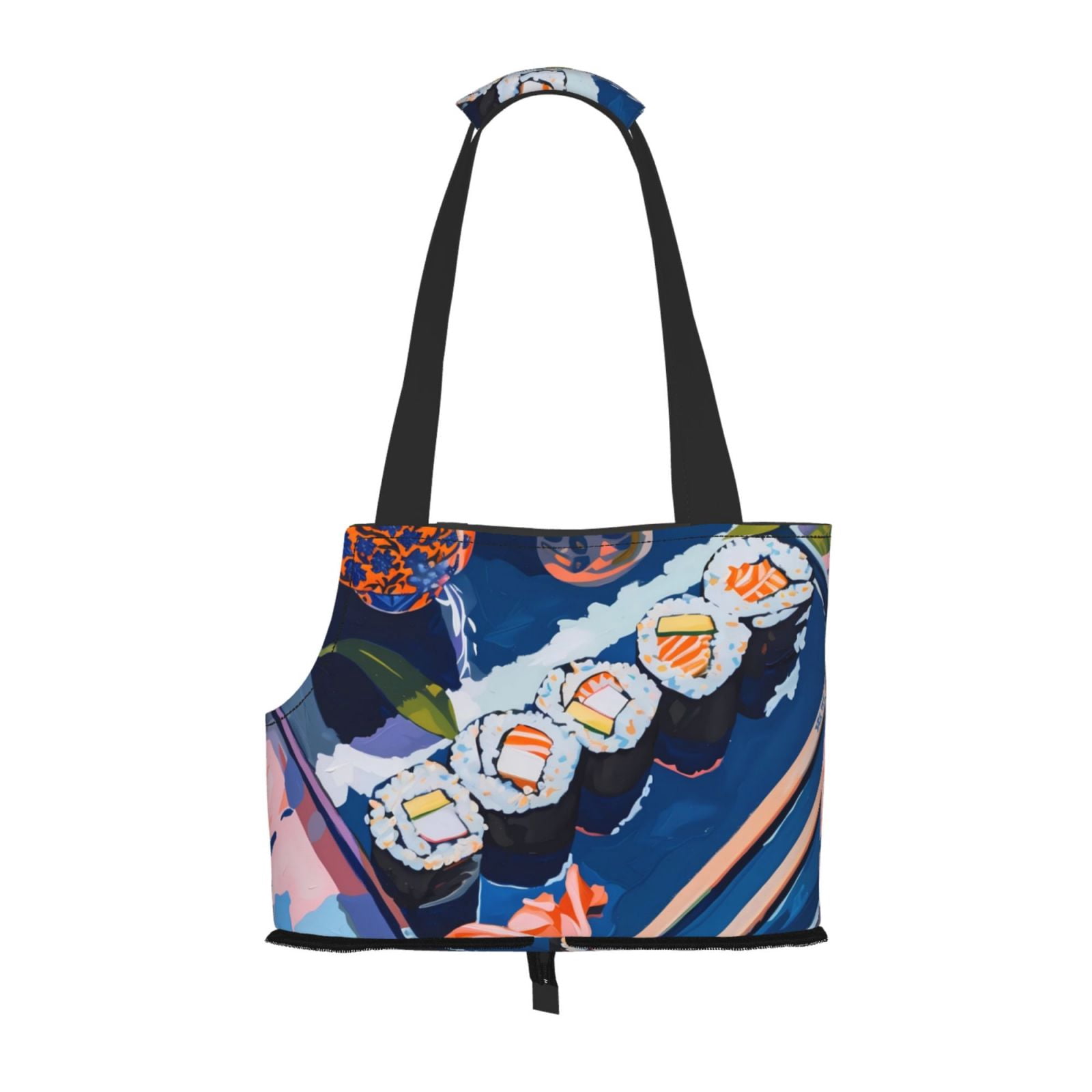 Logiee Colorful Sushi Food Art Print Dog Carrier for Small Dogs,Soft ...