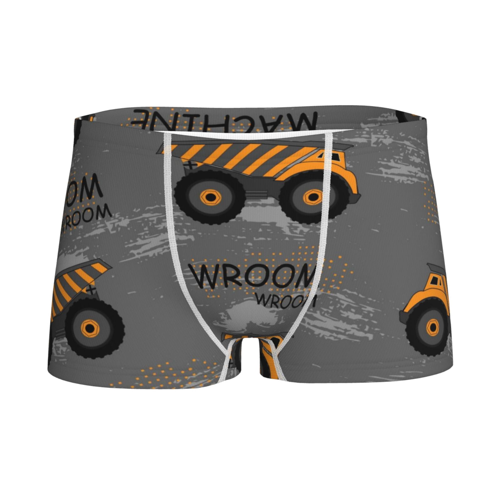 Logiee Construction Machines Print Boys' Boxer Briefs,Tween Boy ...
