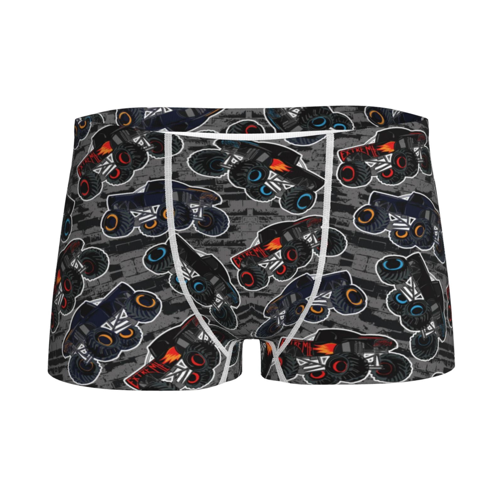 Logiee Cool Off-Road Vehicle Print Boys' Boxer Briefs,Tween Boy ...