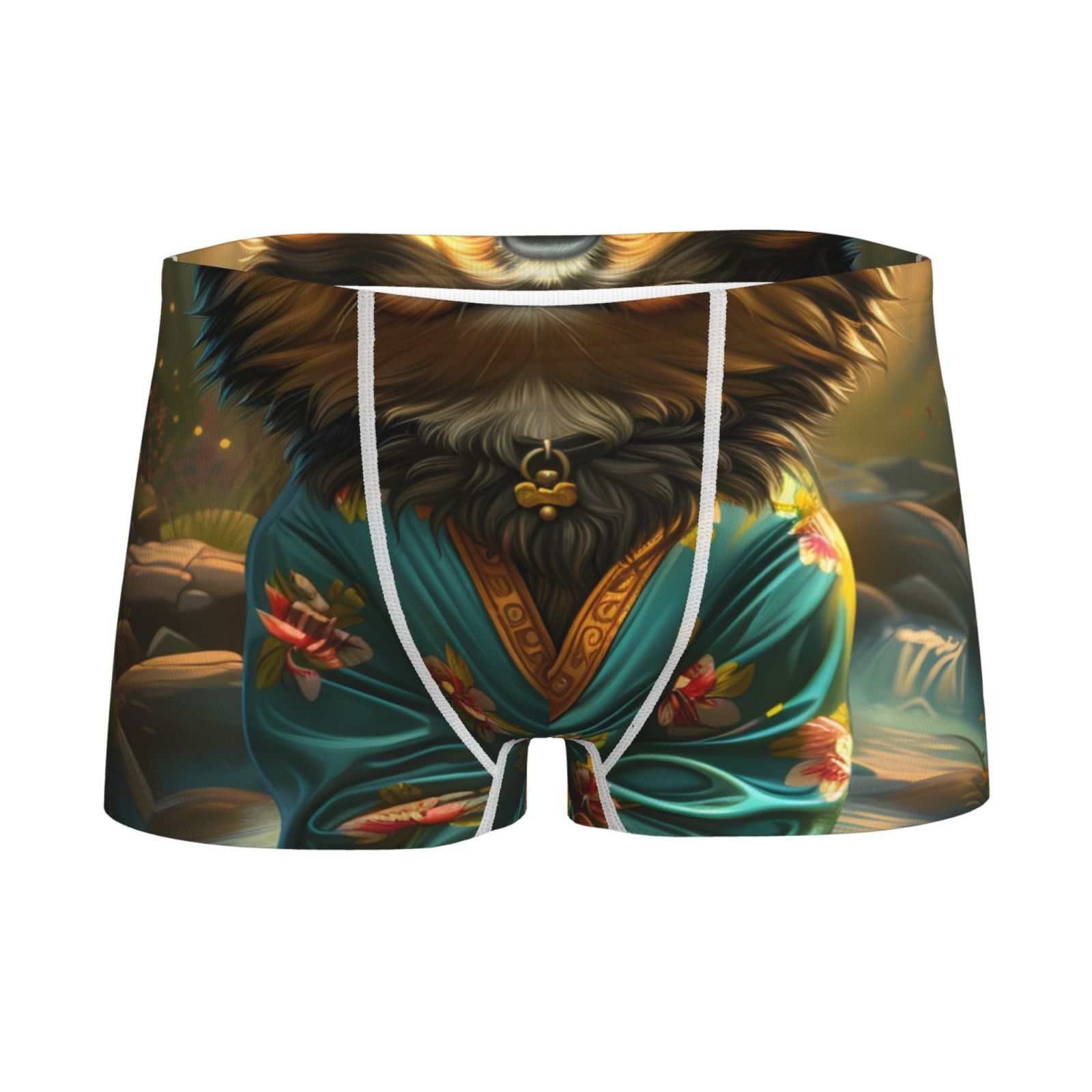 Logiee Creekside Meditating Puppy Print Boys' Boxer Briefs,Tween Boy ...